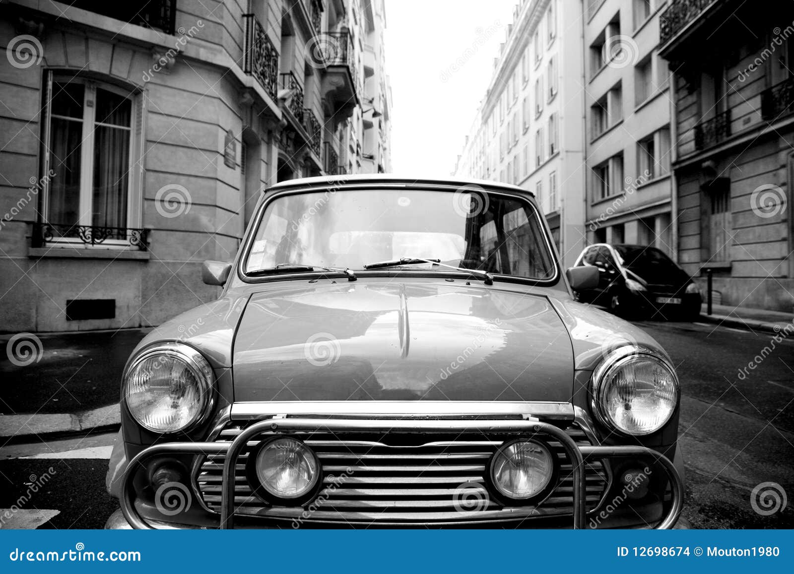 Mini car park in street stock photo. Image of small, mobile - 12698674