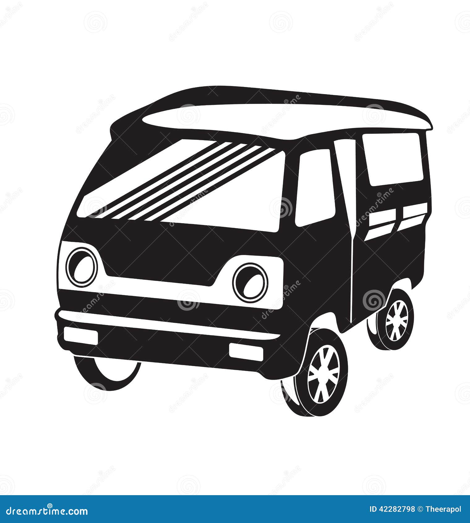 Mini car stock illustration. Illustration of vintage - 42282798