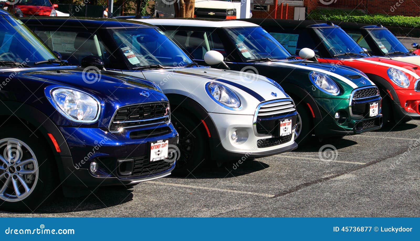 Mini Cars editorial photography. Image of line, transportation - 45736877