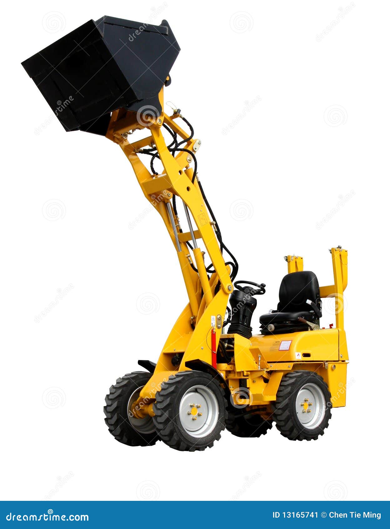 Mini chargeur de roue image stock. Image du fonctionnel - 13165741