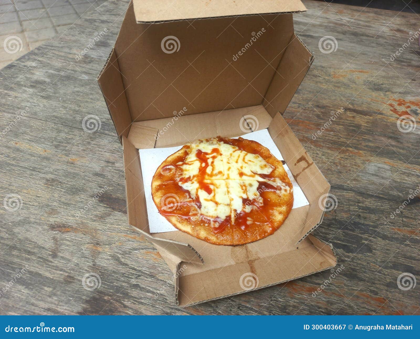Mini Cheese Pizza in a Chocolate Box Stock Image - Image of design ...