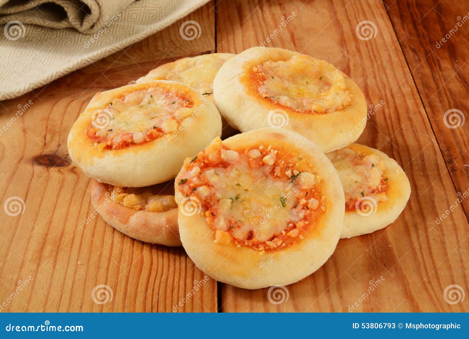 Mini cheese pizzas stock image. Image of snack, cheese - 53806793