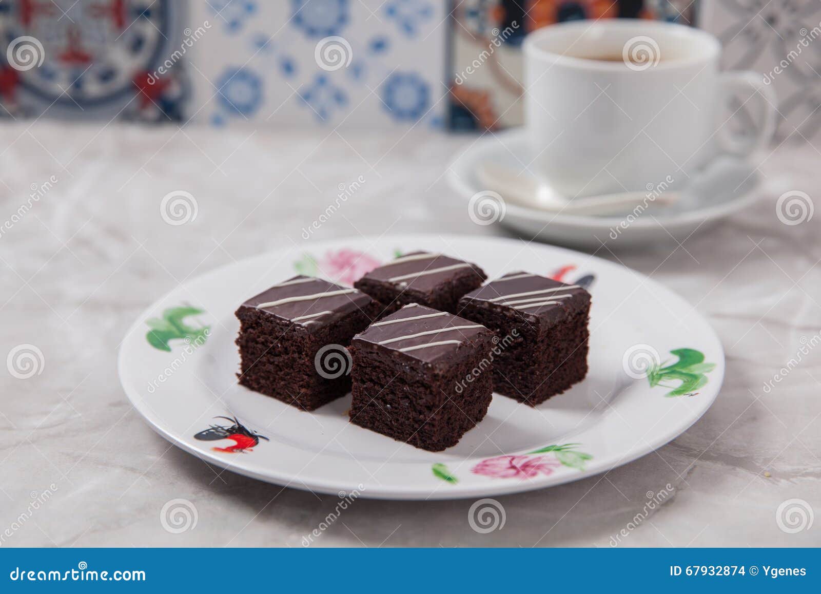 Mini Chocolate Cakes stock photo. Image of mini, canapes - 67932874