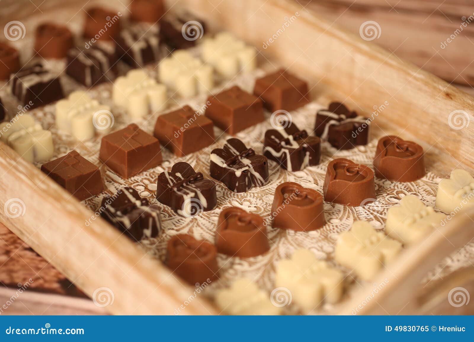 Mini chocolate treats stock image. Image of brown, difference - 49830765