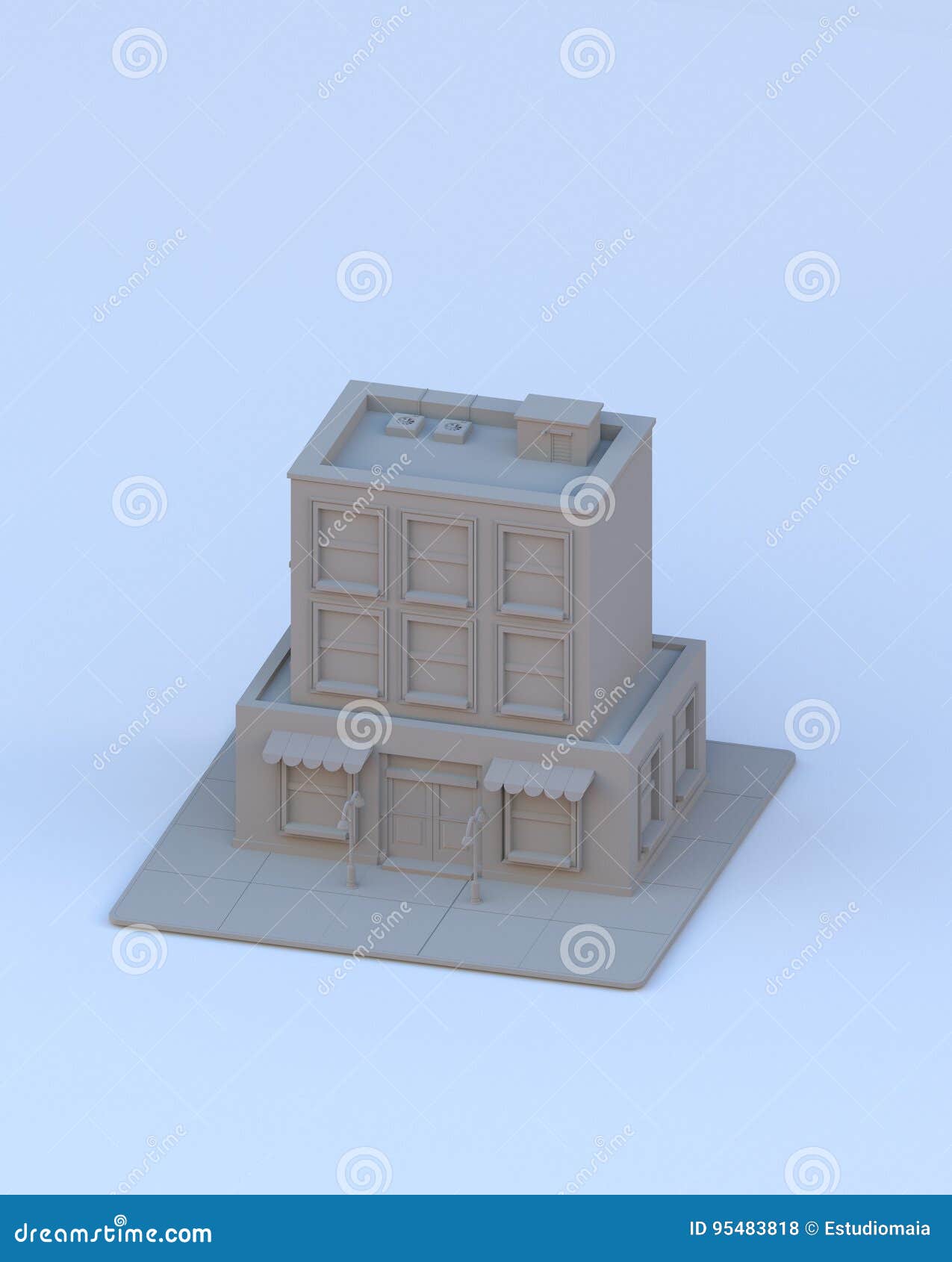 Mini city building stock illustration. Illustration of city - 95483818