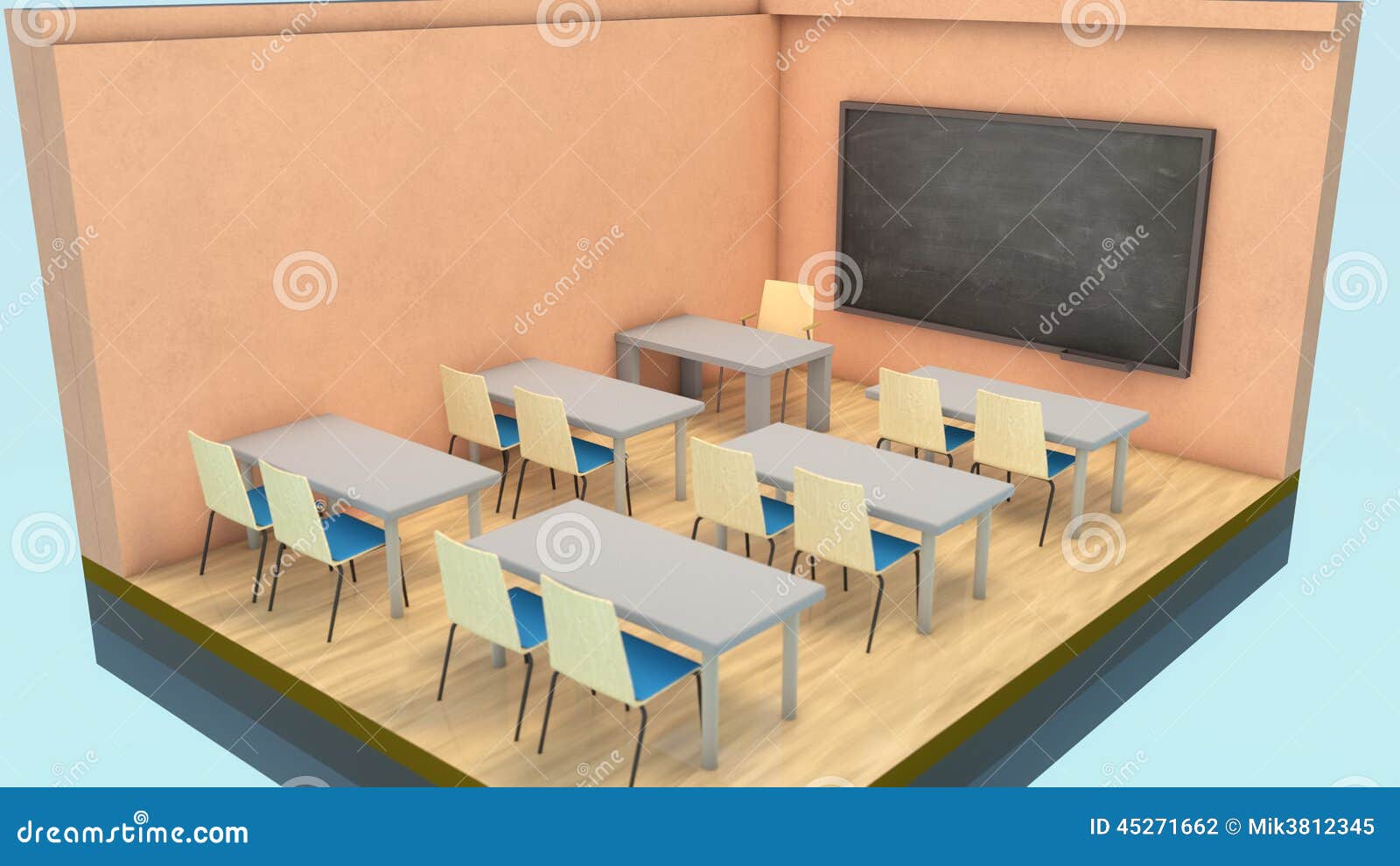 Mini classroom stock illustration. Illustration of exam - 45271662