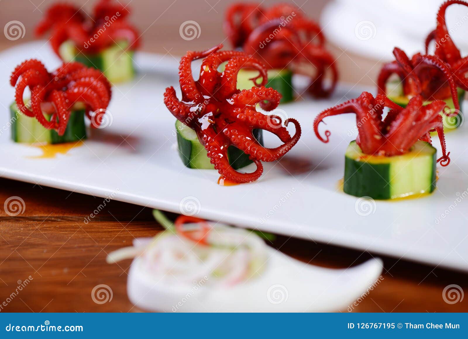 Mini Cooking Octopus stock image. Image of animal, delicious - 126767195