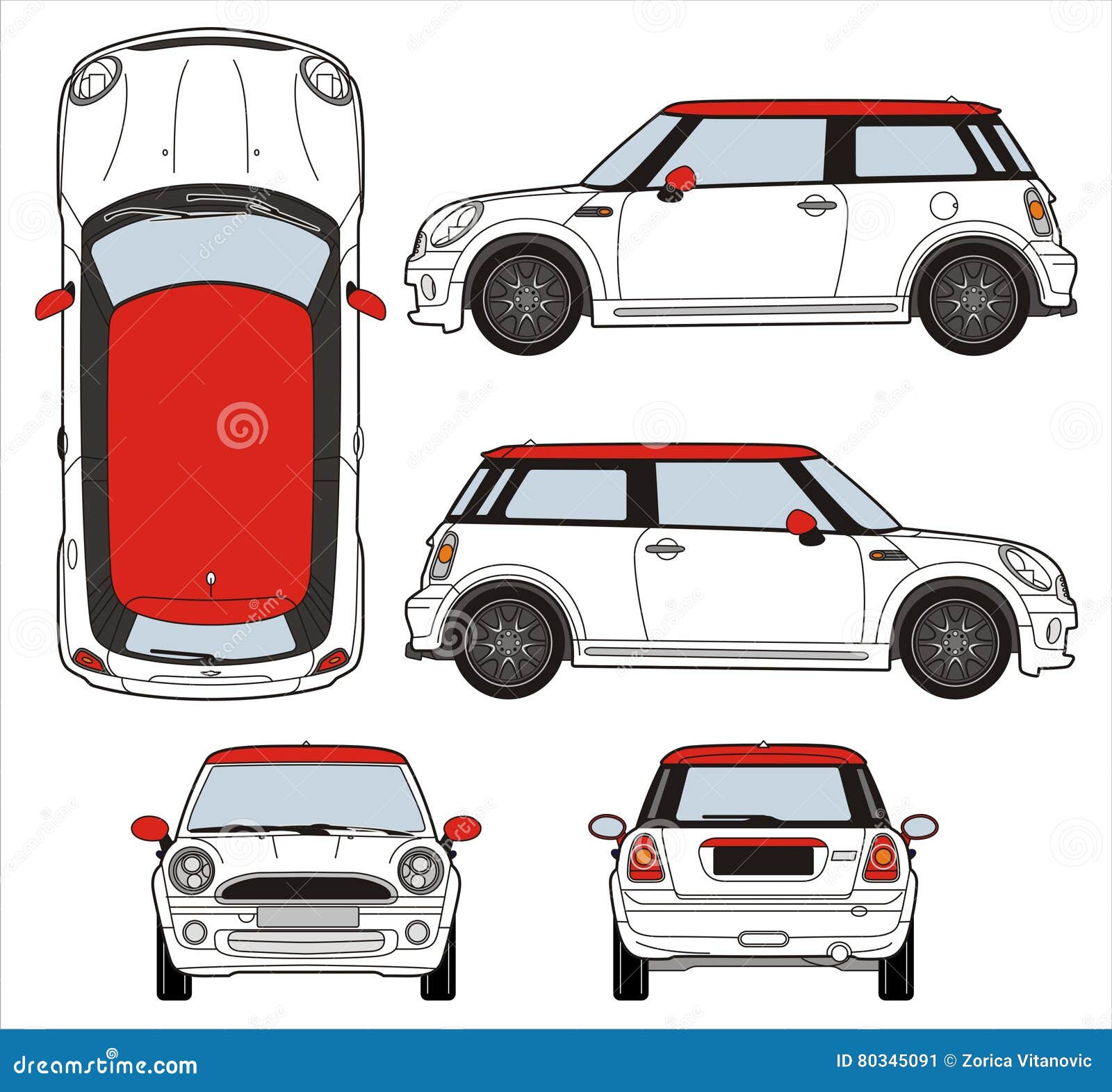 Mini Cooper stock de ilustración. Ilustración de negro - 80345091