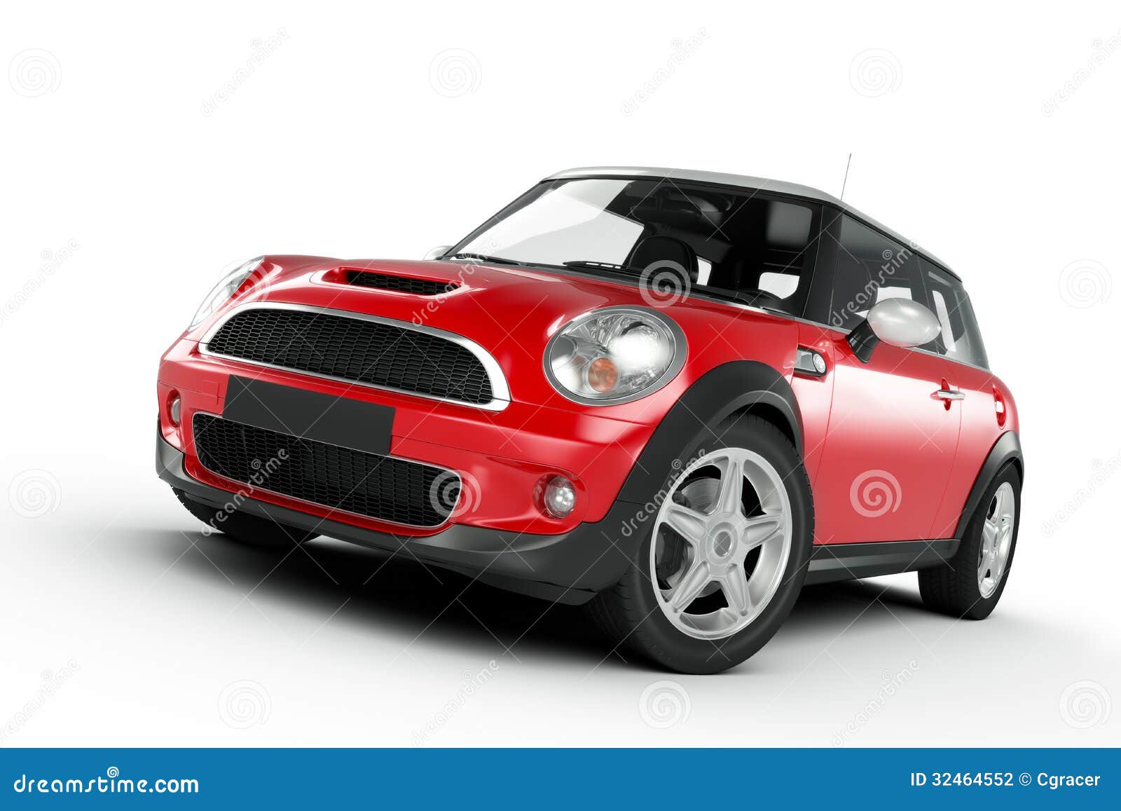 Mini Cooper Red Isolated White Stock Illustrations – 10 Mini Cooper Red ...