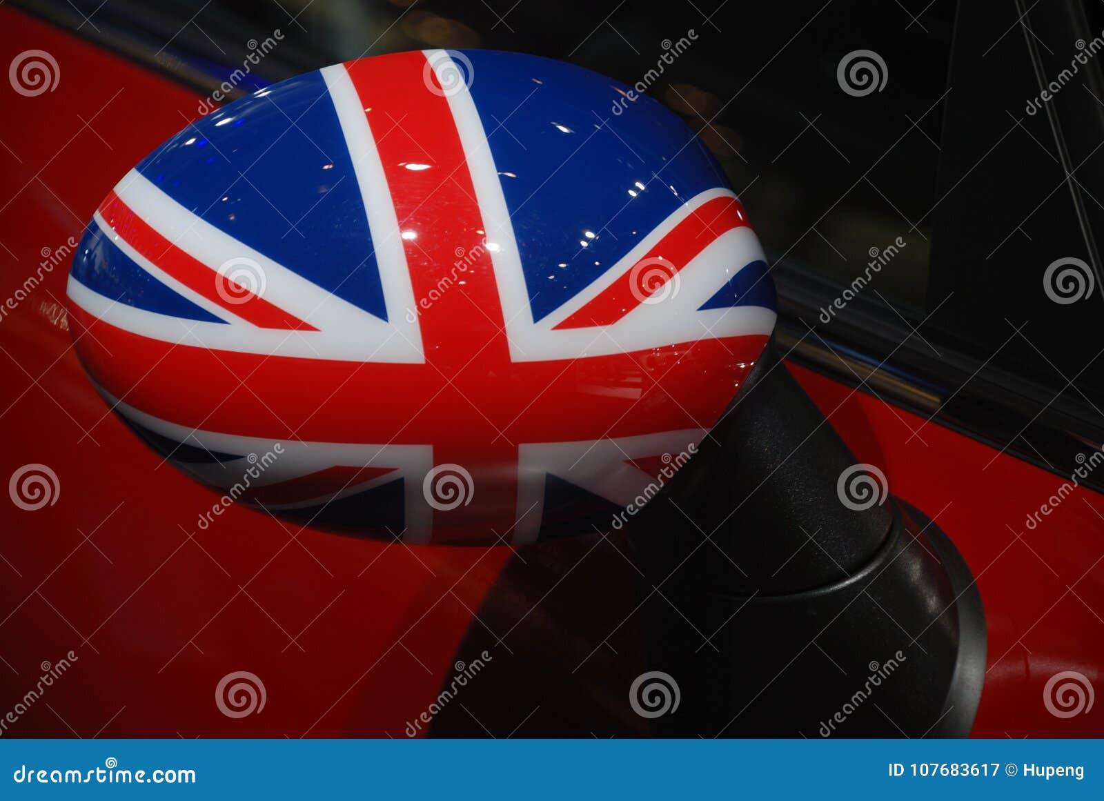 Mini cooper wing mirror editorial photography. Image of autocar - 107683617