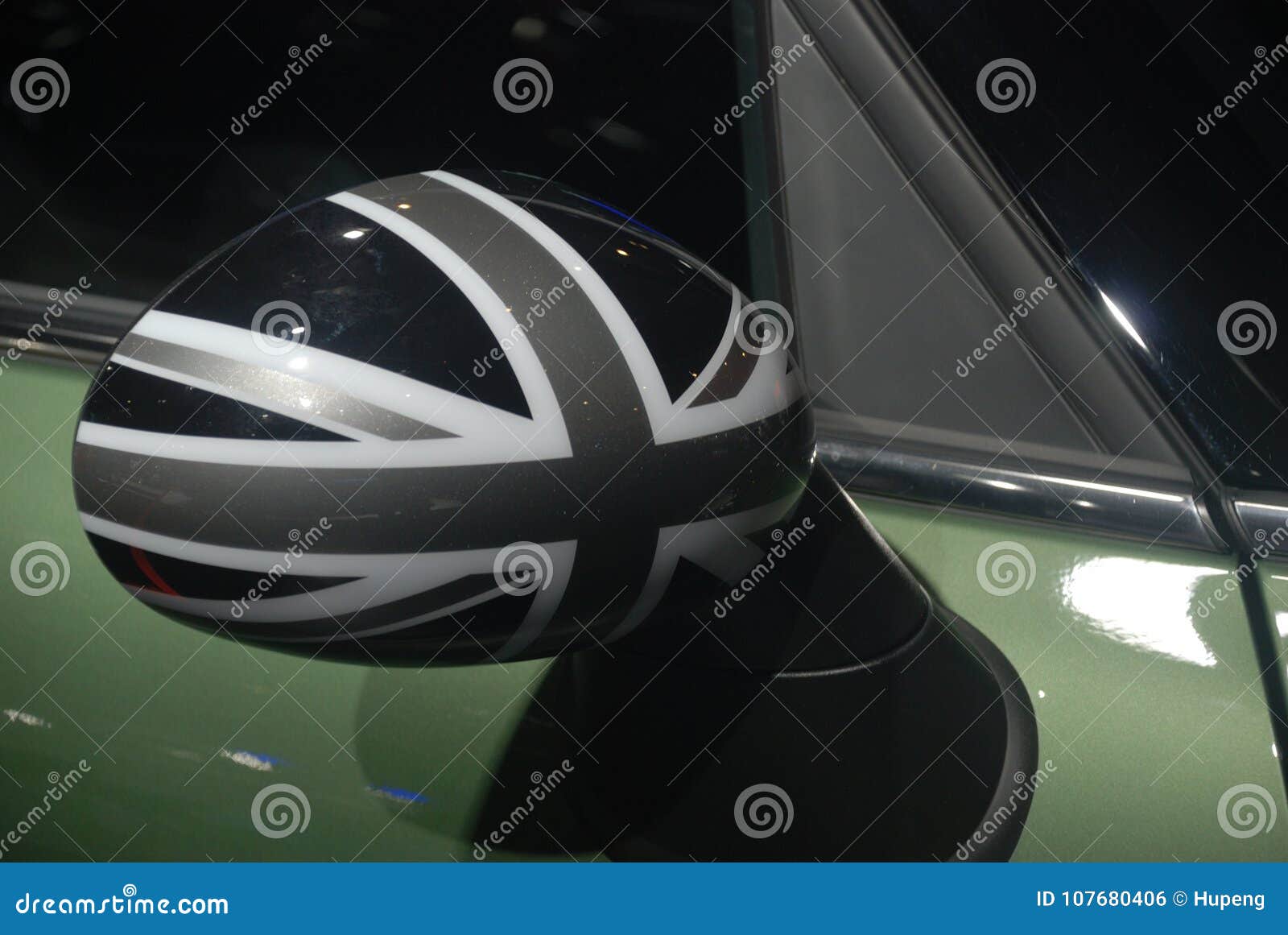 Mini cooper wing mirror editorial photo. Image of horse - 107680406