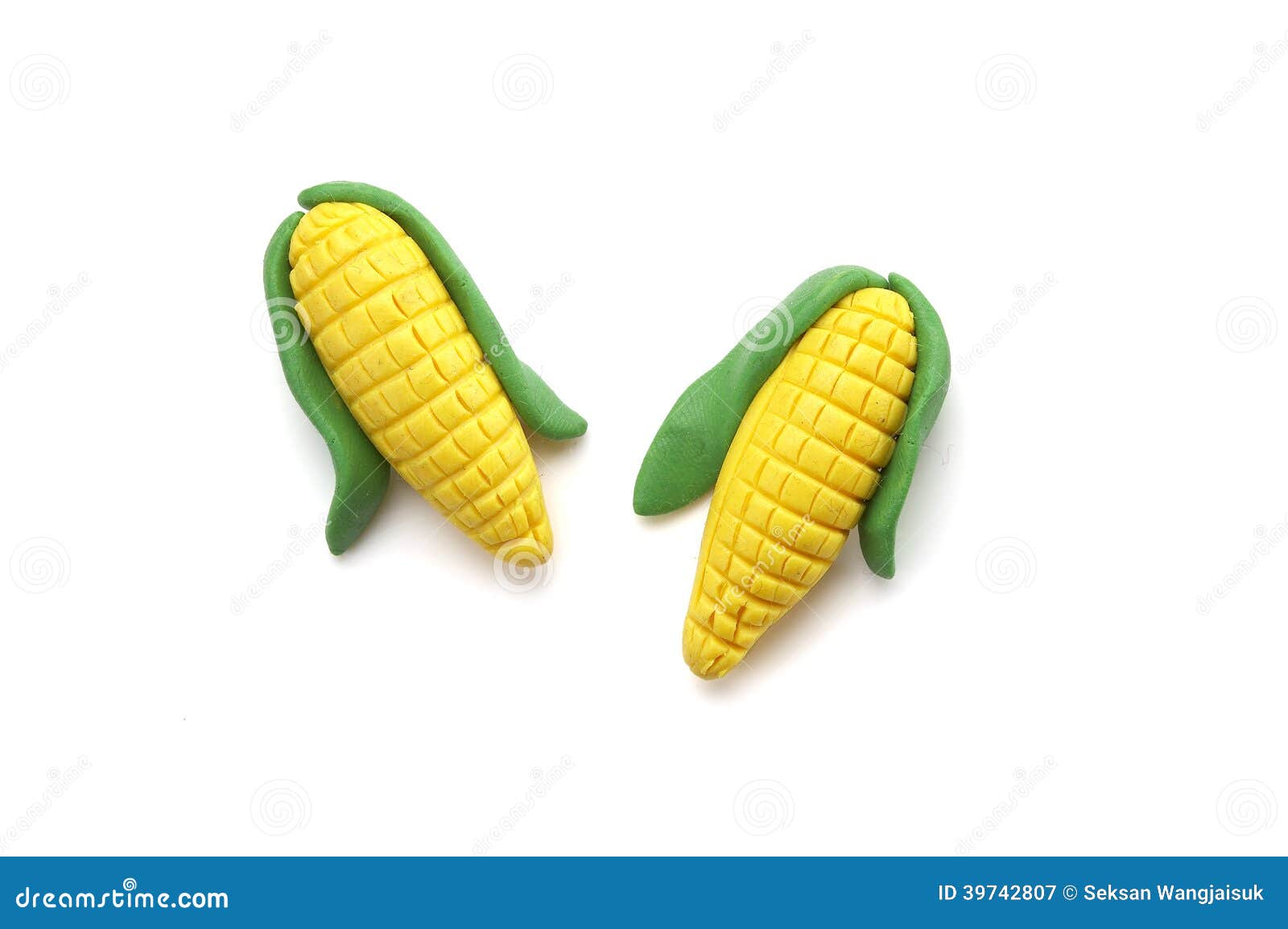 Mini corn model from clay stock image. Image of green - 39742807