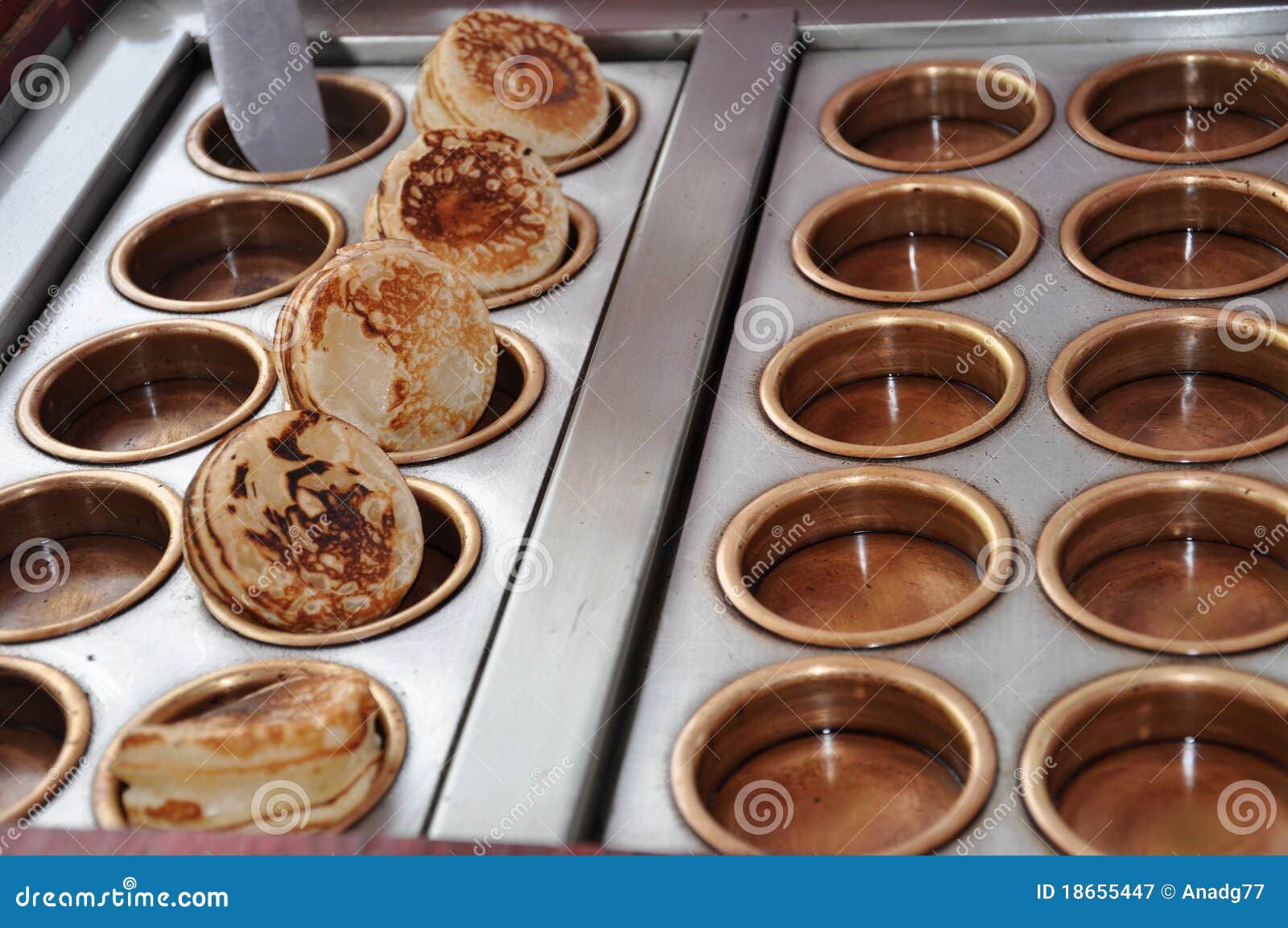 Mini crepes imagen de archivo. Imagen de cocinado, crepes - 18655447