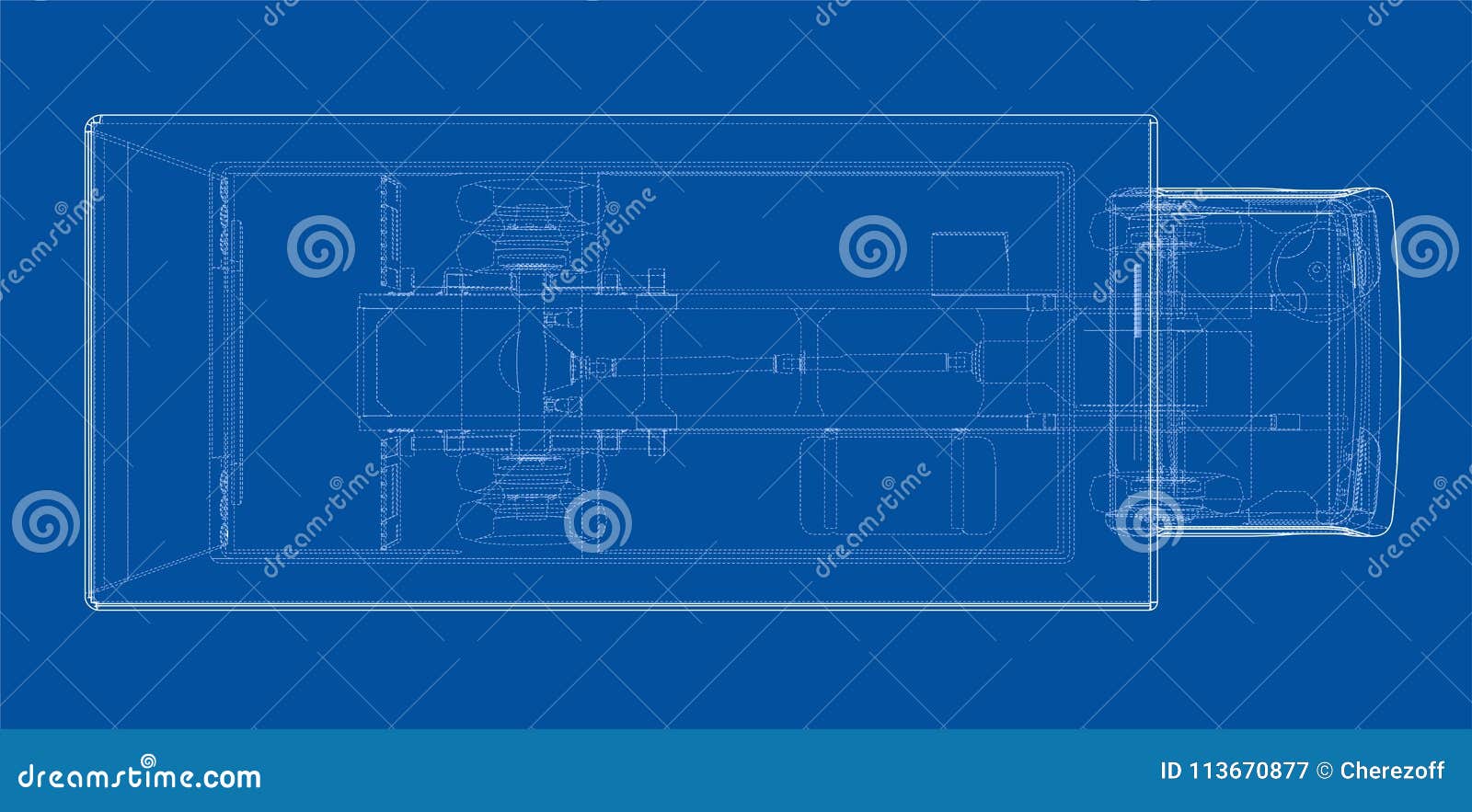 Mini Croquis De Camion De Concept Illustration Stock - Illustration du ...