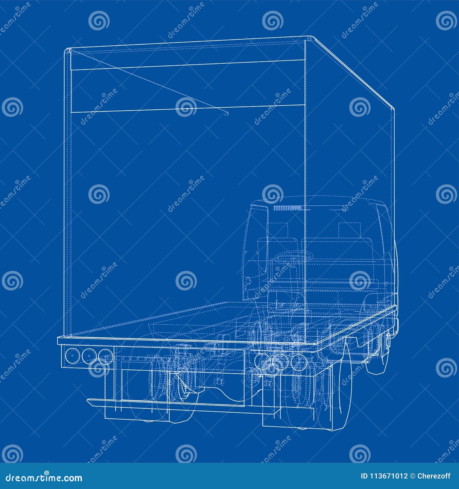 Mini Croquis De Camion De Concept Illustration Stock - Illustration du ...