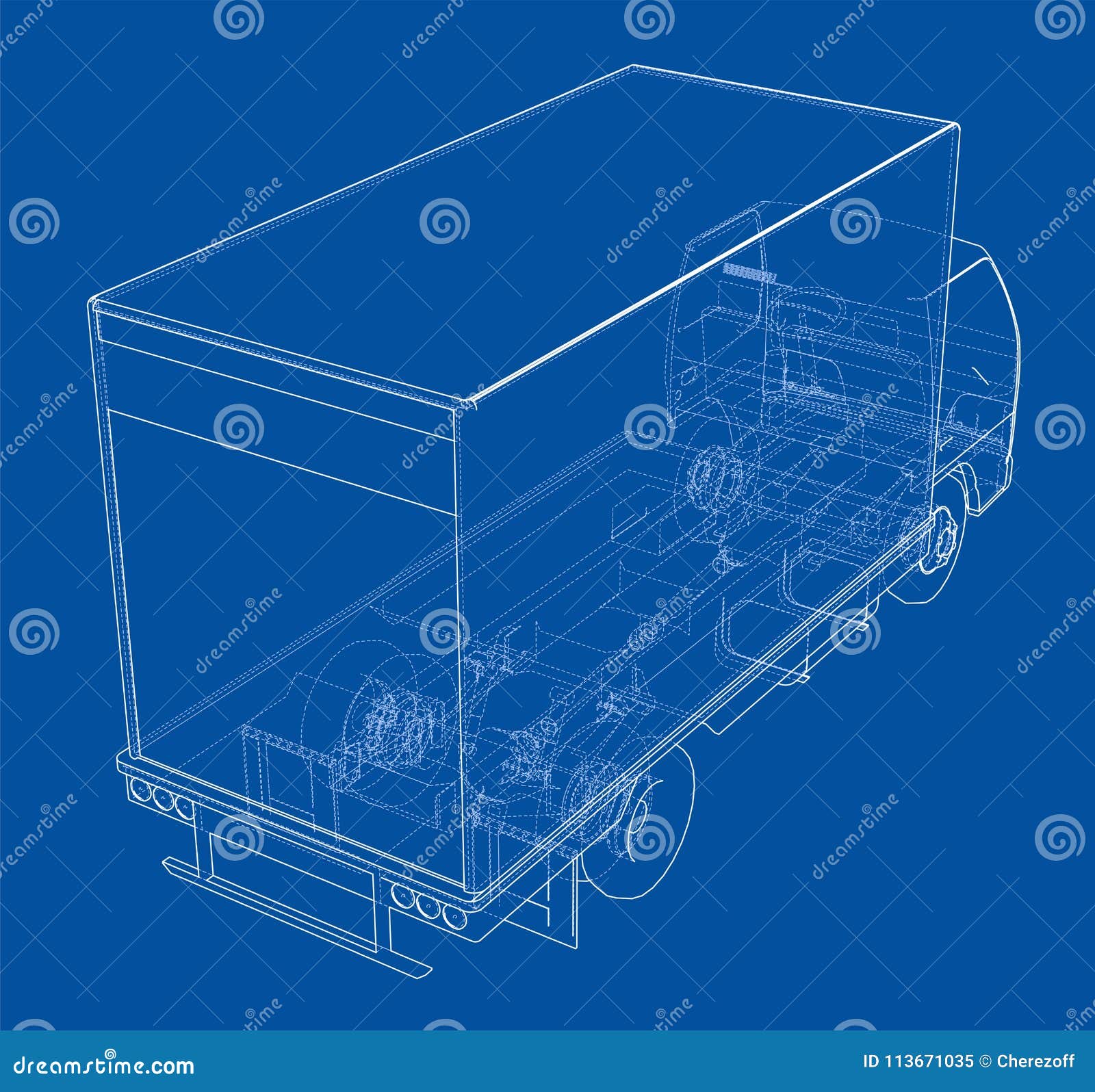 Mini Croquis De Camion De Concept Illustration Stock - Illustration du ...