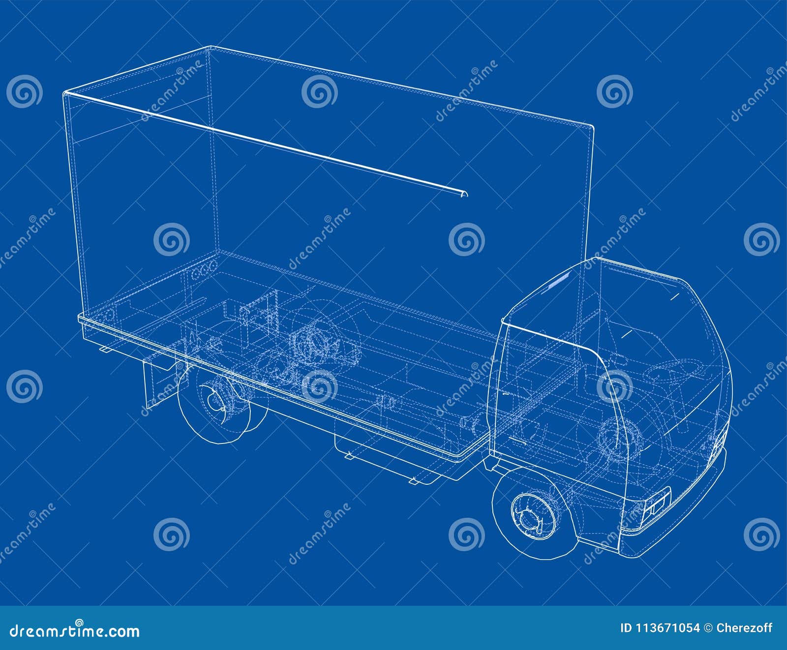 Mini Croquis De Camion De Concept Illustration Stock - Illustration du ...