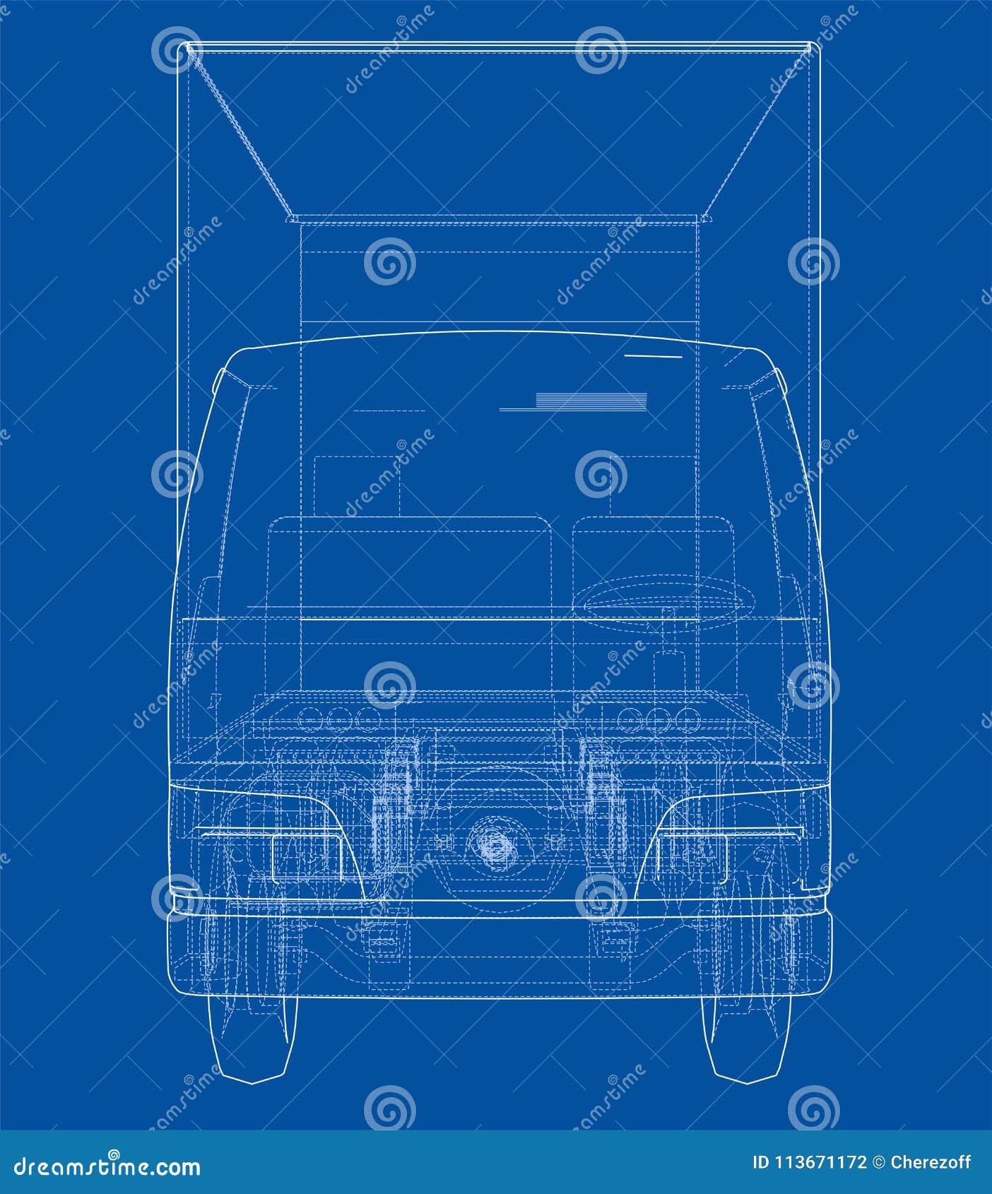 Mini Croquis De Camion De Concept Illustration Stock - Illustration du ...