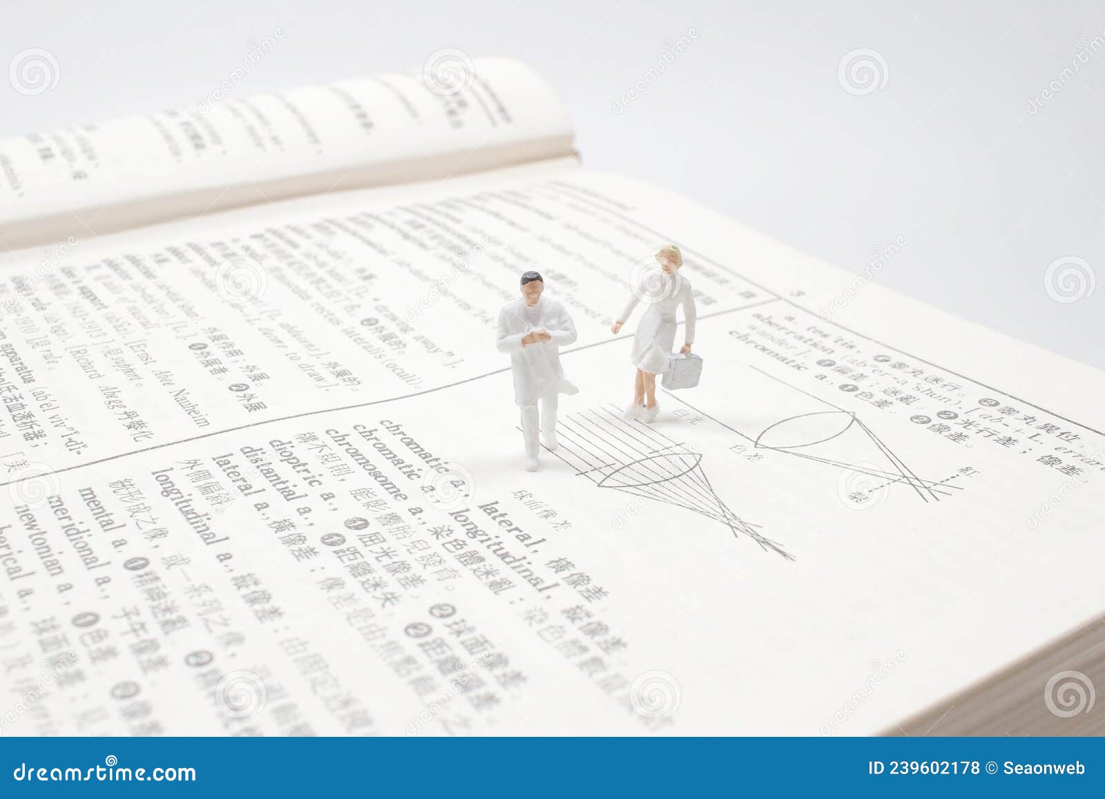 A Mini of Doctor on an Anatomy Book Stock Photo - Image of medical ...