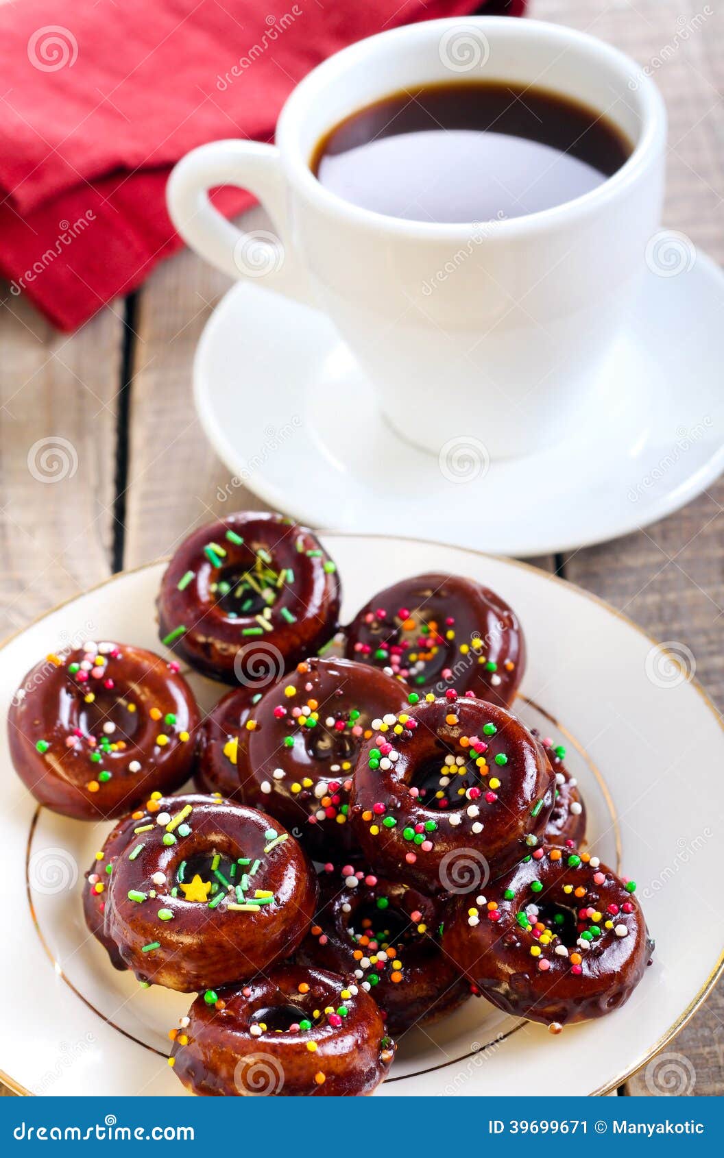 Mini donuts stock image. Image of colored, dessert, breakfast - 39699671