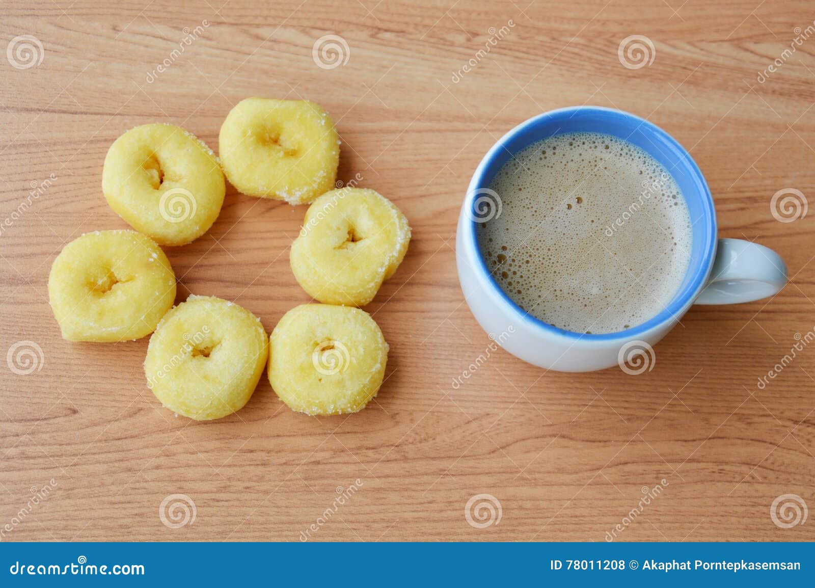 Mini Donuts and Cup of Coffee Stock Photo - Image of coffee, mini: 78011208