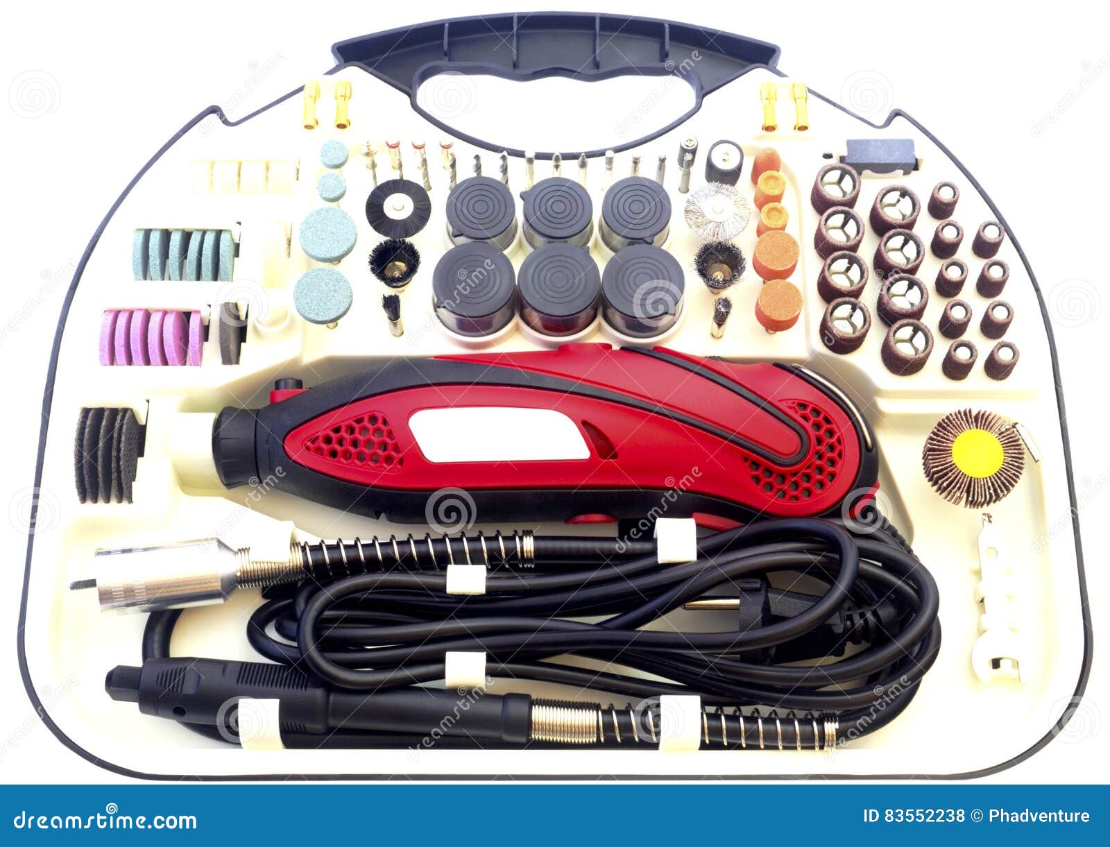 Mini Drill Machine with Set of Different Accessories in White ...