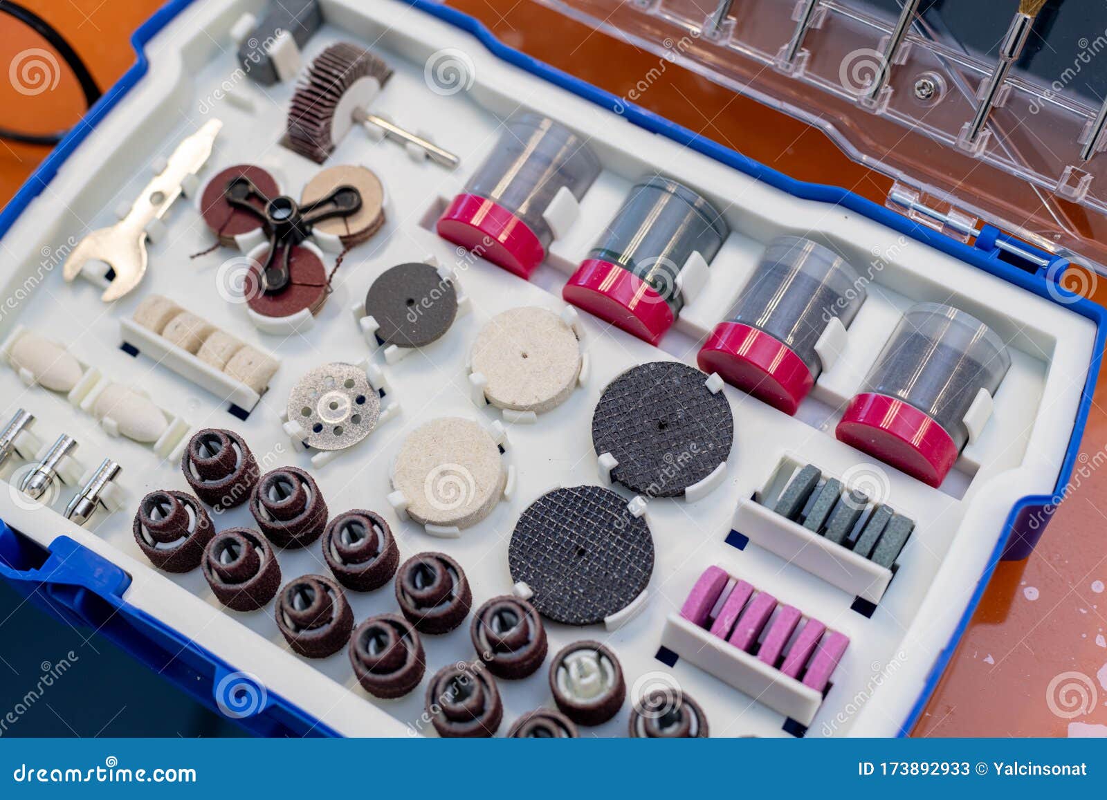 Mini drill set stock image. Image of mini, hand, electric - 173892933