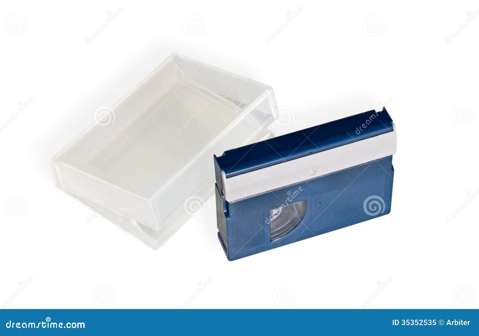Mini DV Video Cassette with Case Stock Image - Image of video, magnetic ...
