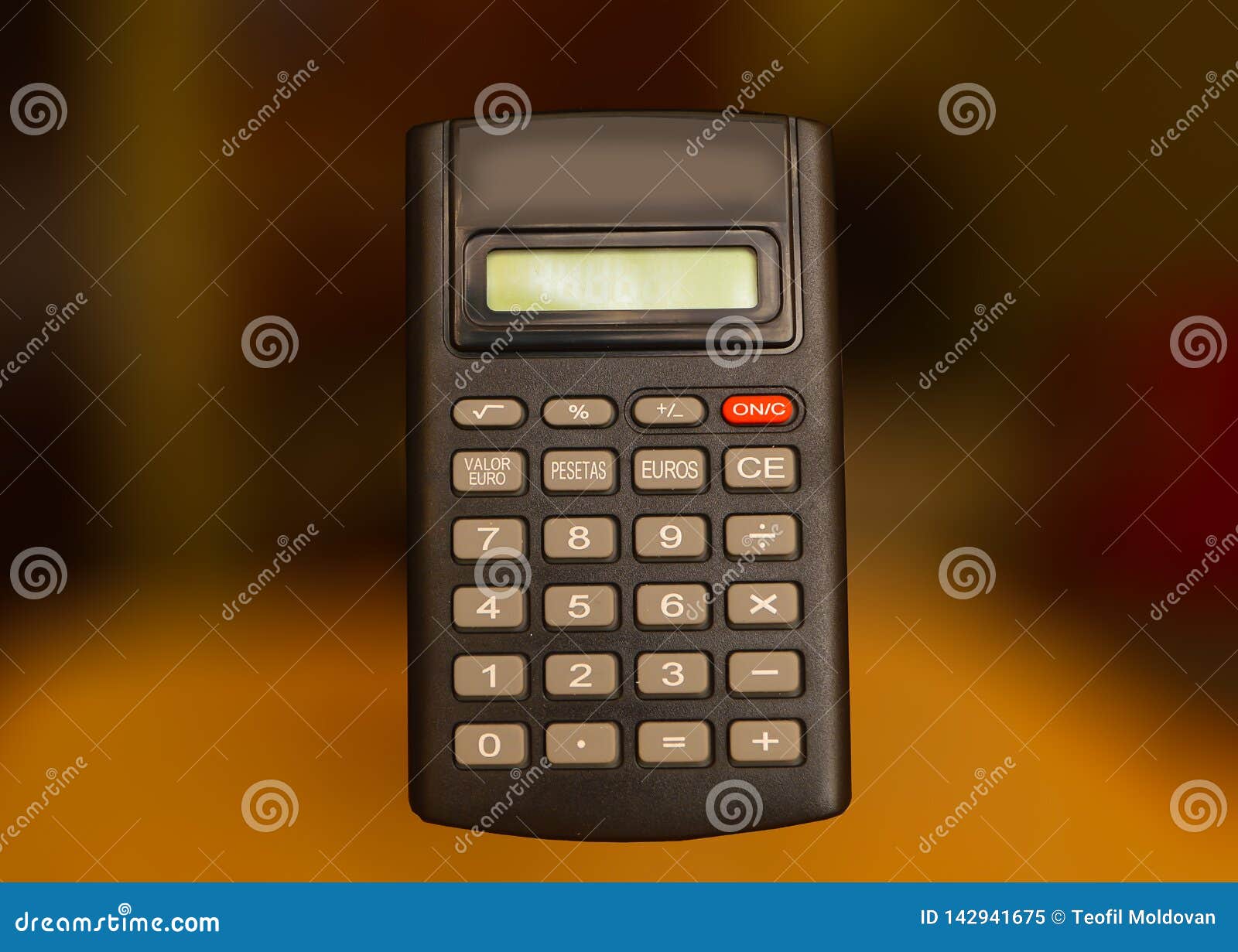 Mini Electronic Calculator stock image. Image of miniature - 142941675