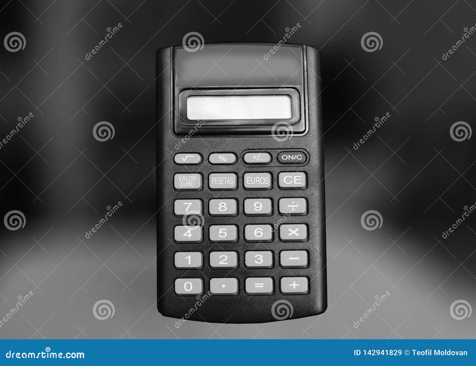 Mini Electronic Calculator stock image. Image of information - 142941829
