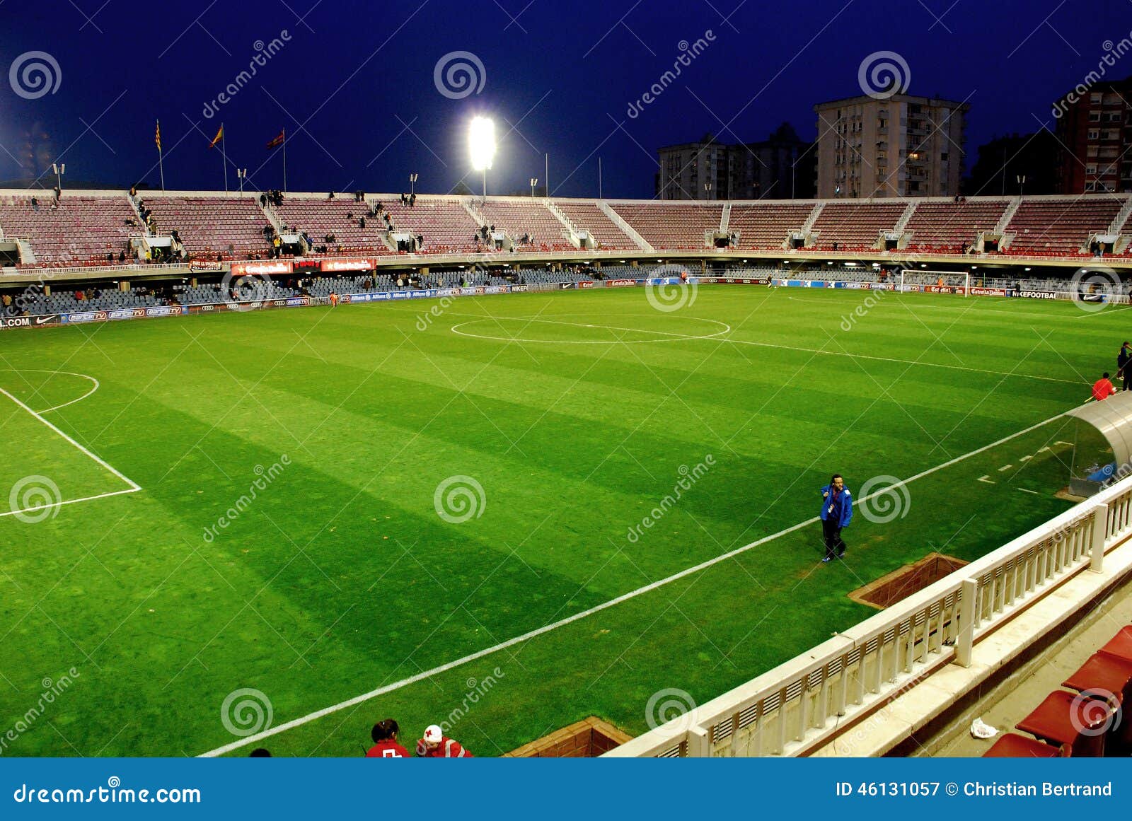 Mini Estadi Stadium fotografía editorial. Imagen de meta - 46131057