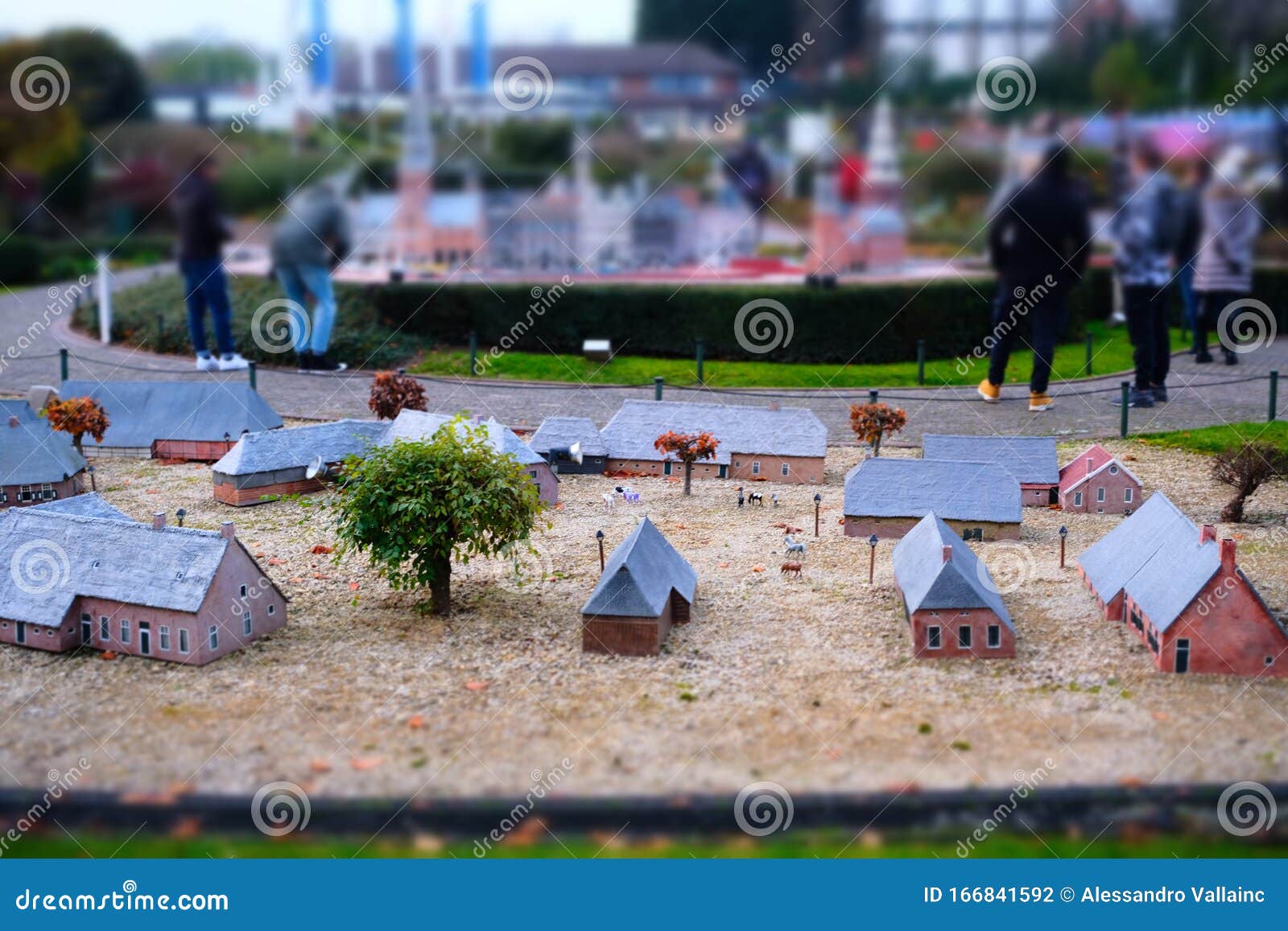 Mini Europe in Brussels, Tilt-shift Panoramic View of Capitals and ...