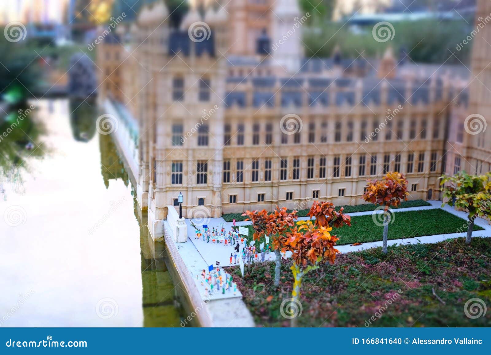 Mini Europe in Brussels, Tilt-shift Panoramic View of Capitals and ...