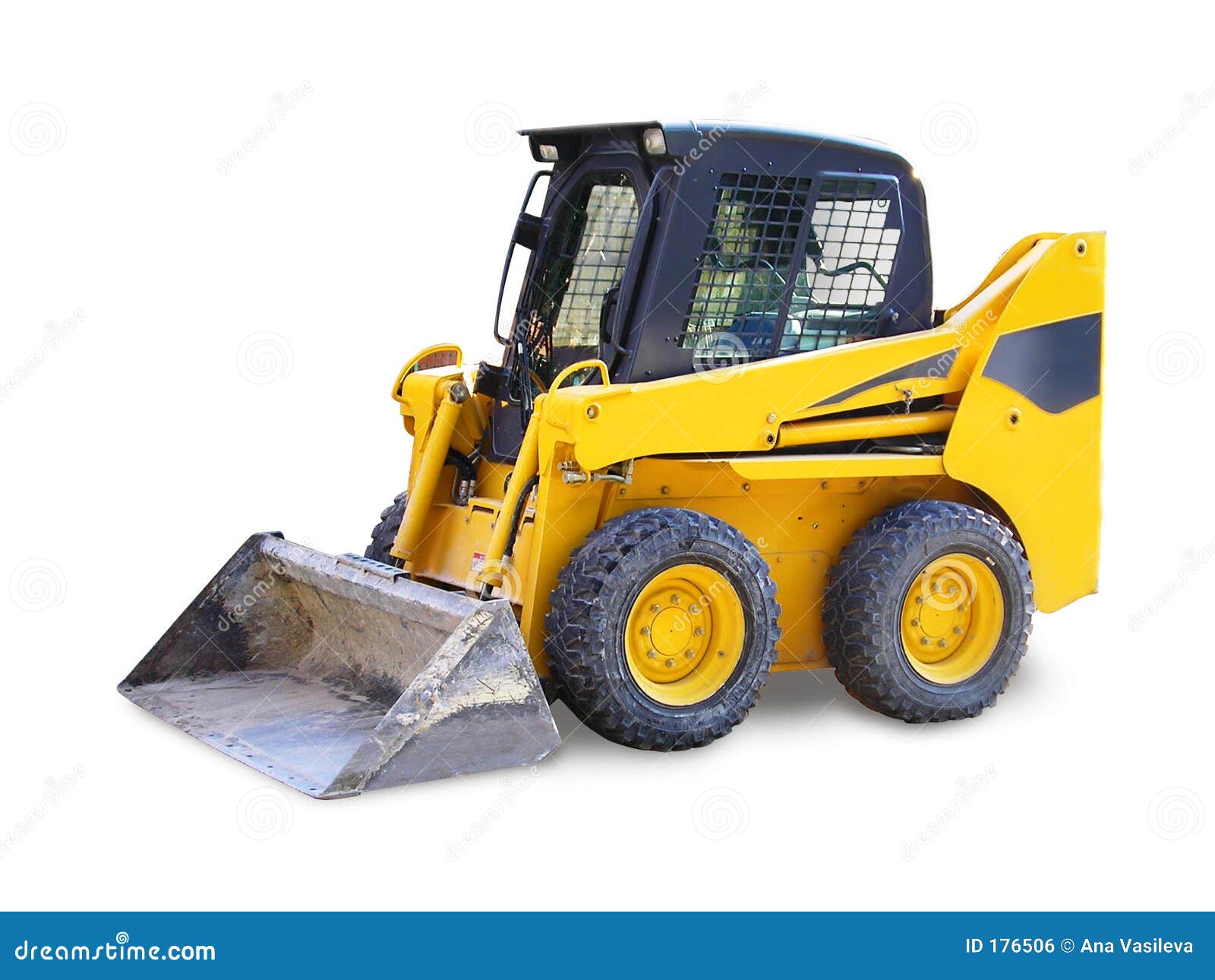 Excavator With Log Grab Crane Loads Round Logs In Woodchipper. Mobile ...