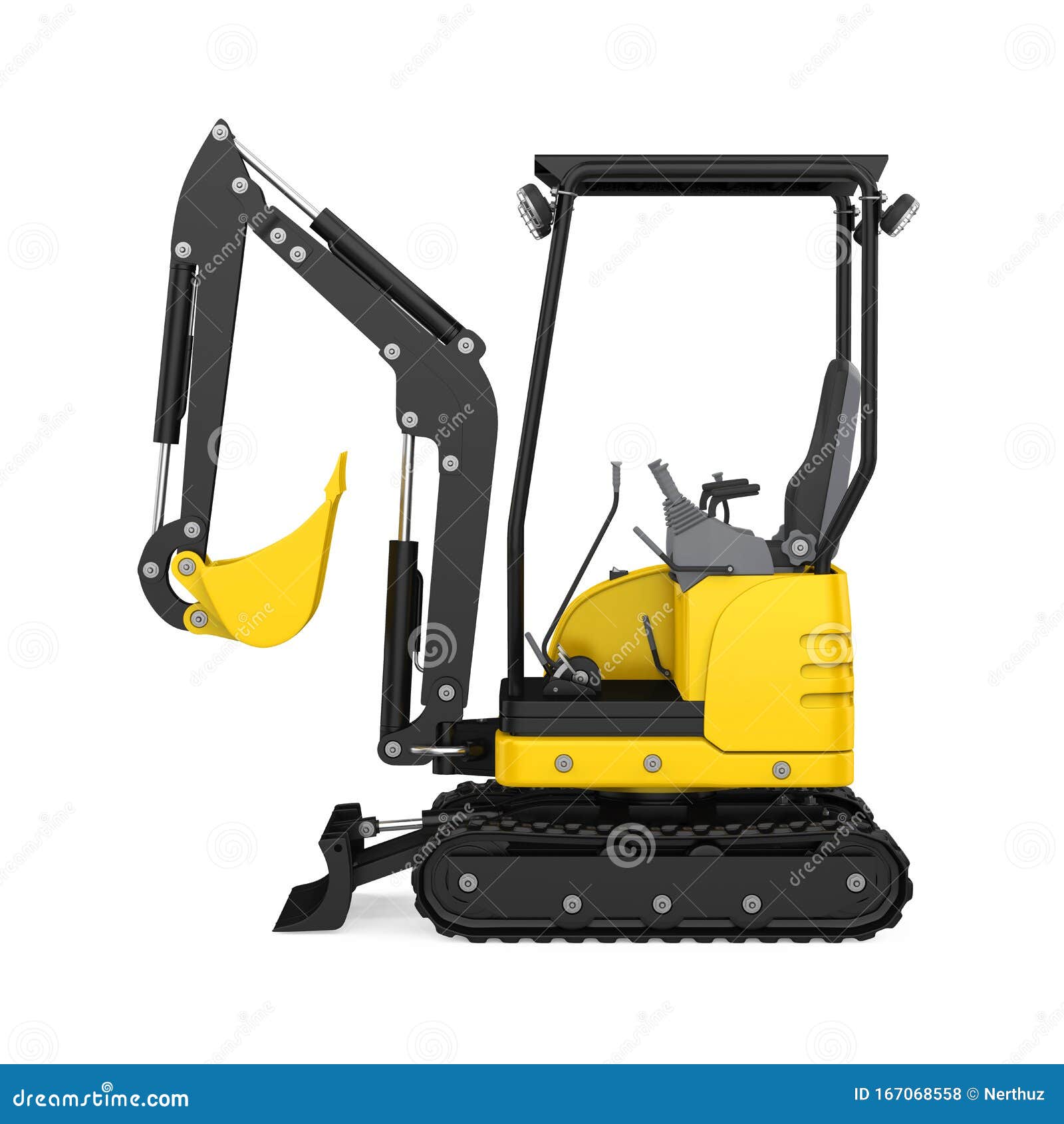 Mini Excavator Cartoons, Illustrations & Vector Stock Images - 80259 ...