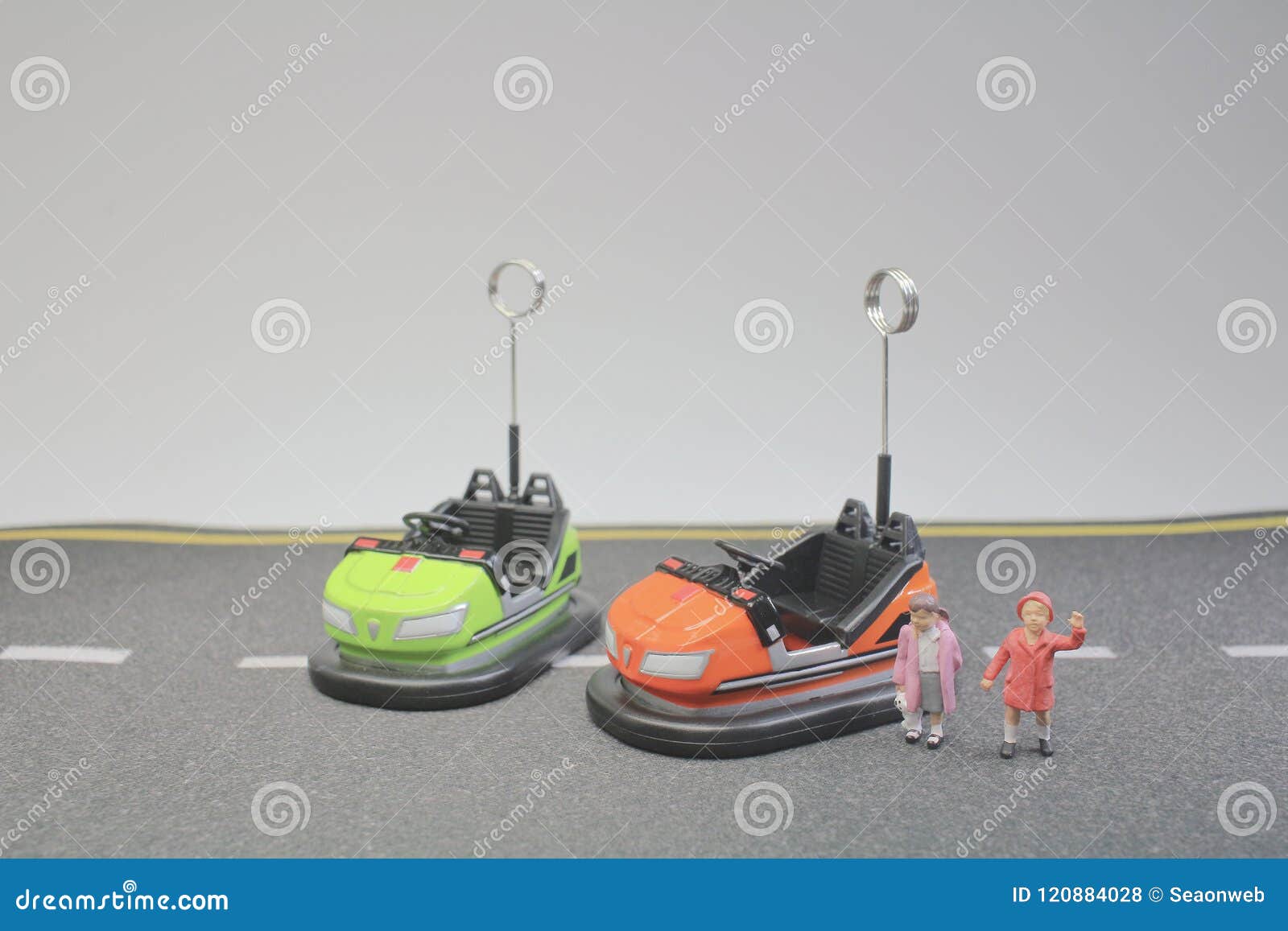A Mini Figure of a Bumper Car Stock Photo - Image of carnival ...