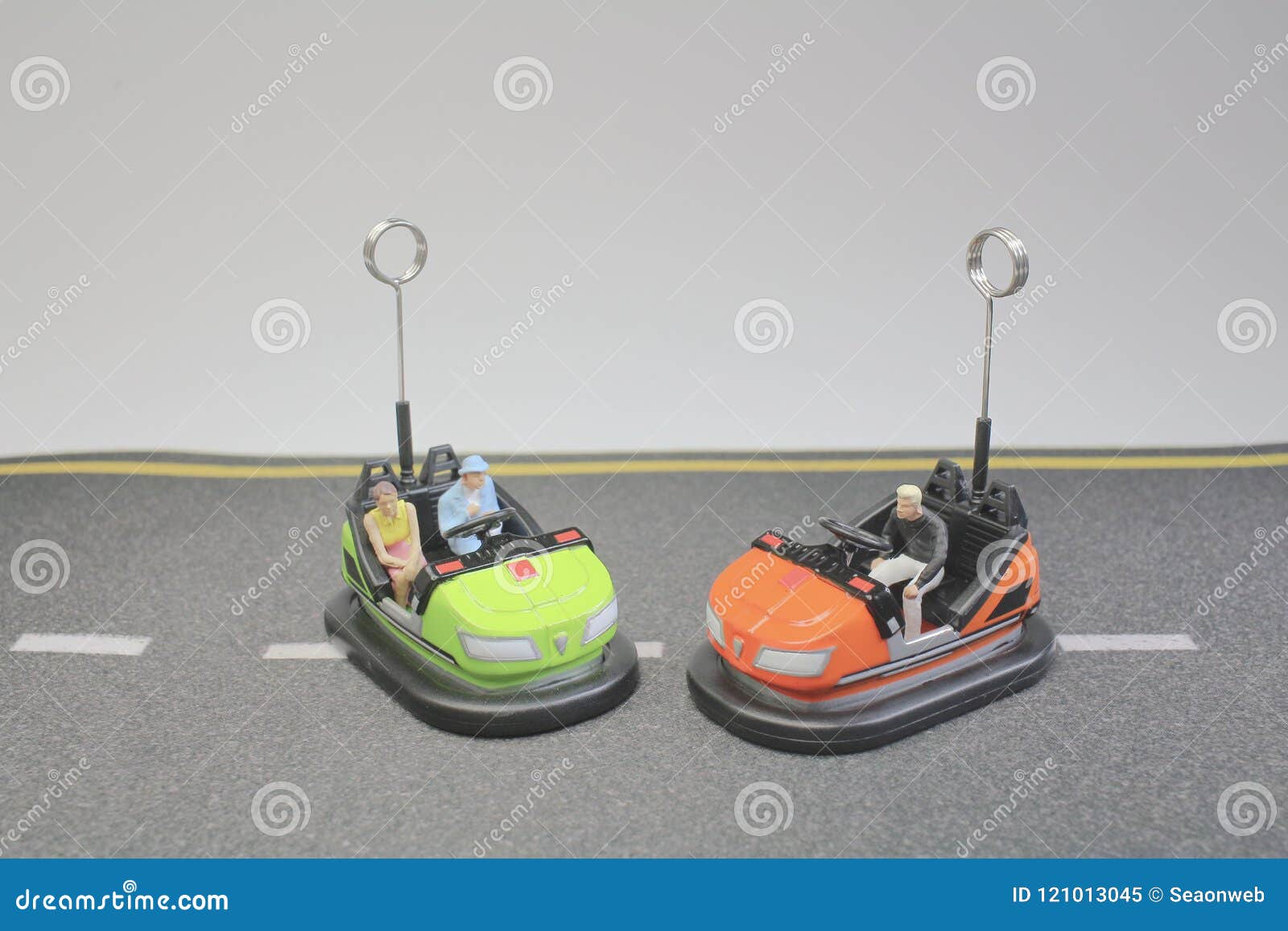 A Mini Figure of a Bumper Car Stock Image - Image of isolated, funfair ...