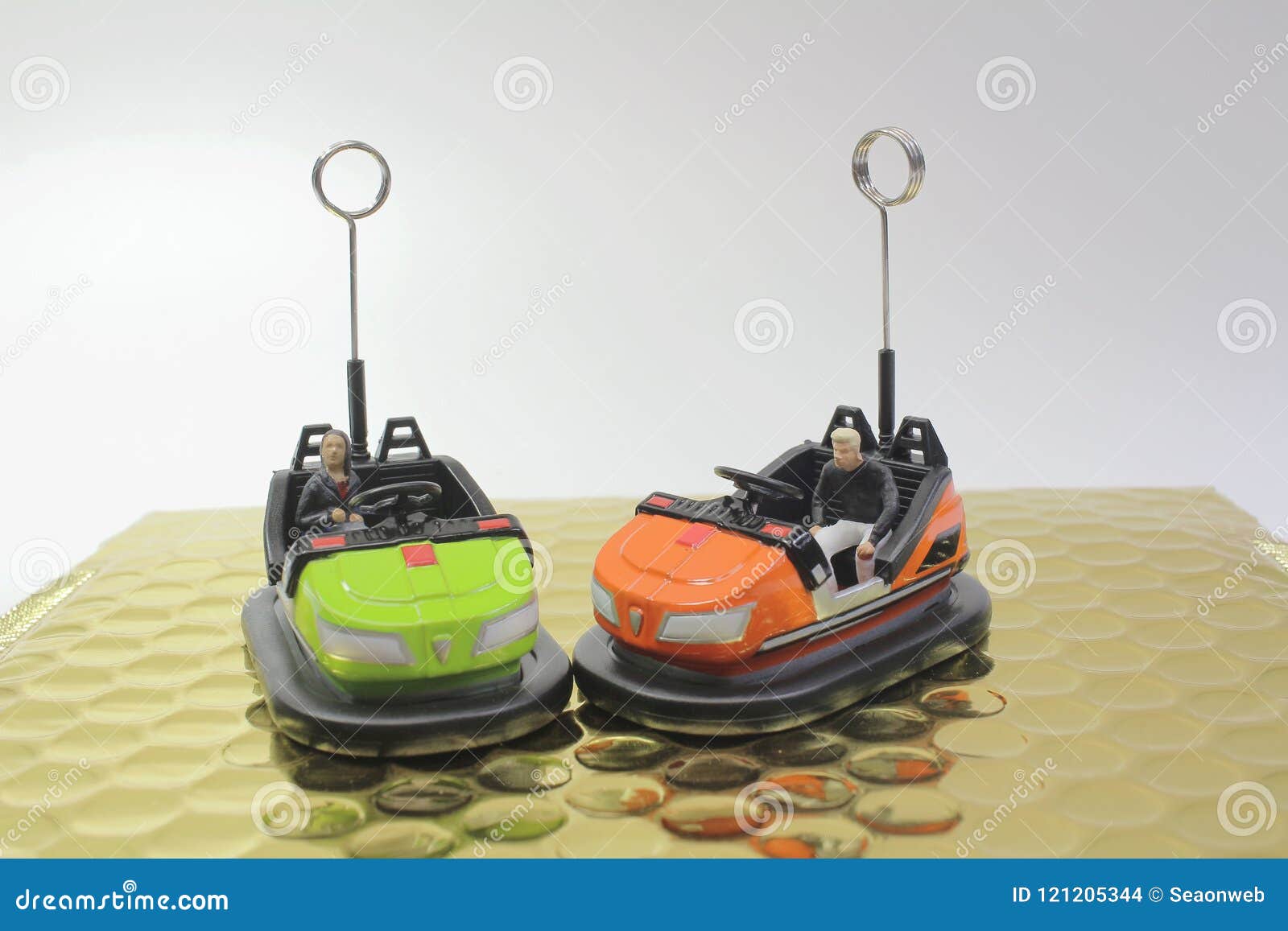 The Mini Figure of a Bumper Car Stock Photo - Image of carnival ...