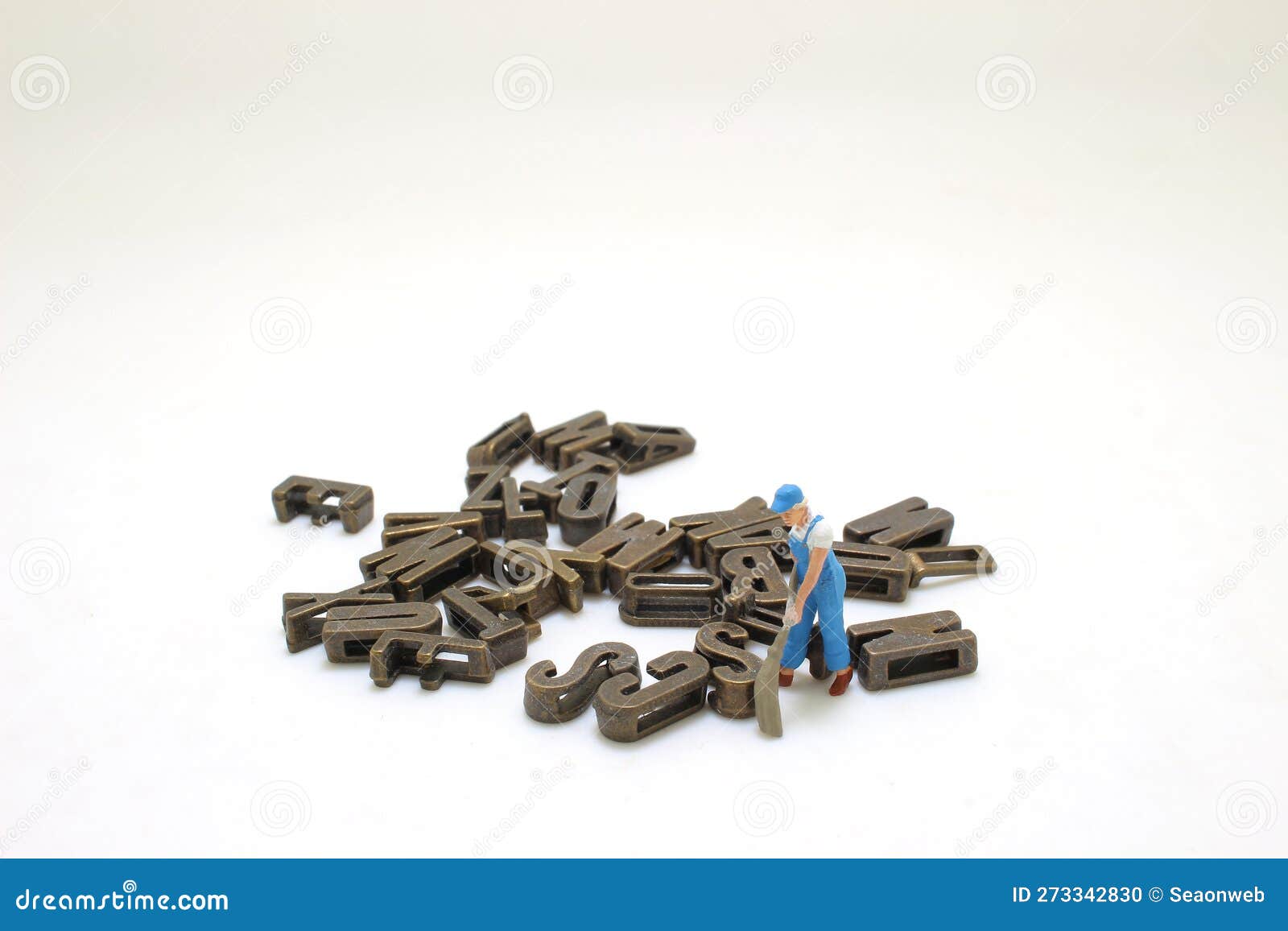 A Mini of Figure Clear Letter Blocks Stock Photo - Image of create ...