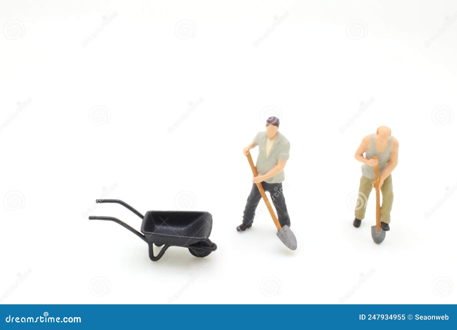 A Mini of Figure Construction Worker Characters Set Stock Image - Image ...