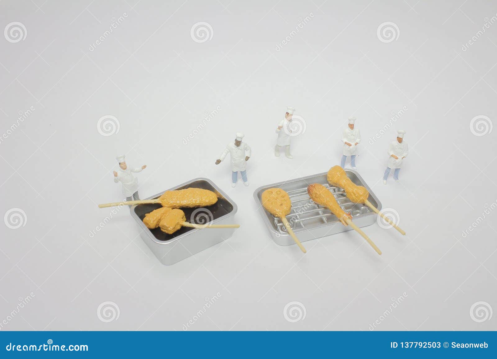 A Mini of Figure of Kitchen Chef Stock Image - Image of cuisine ...