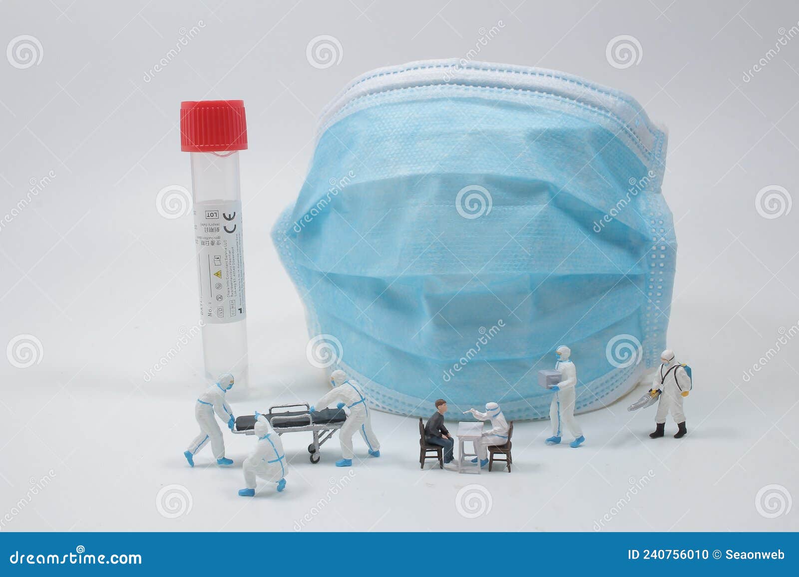 A Mini Figure of Rapid Test Device for COVID-19 Stock Photo - Image of ...