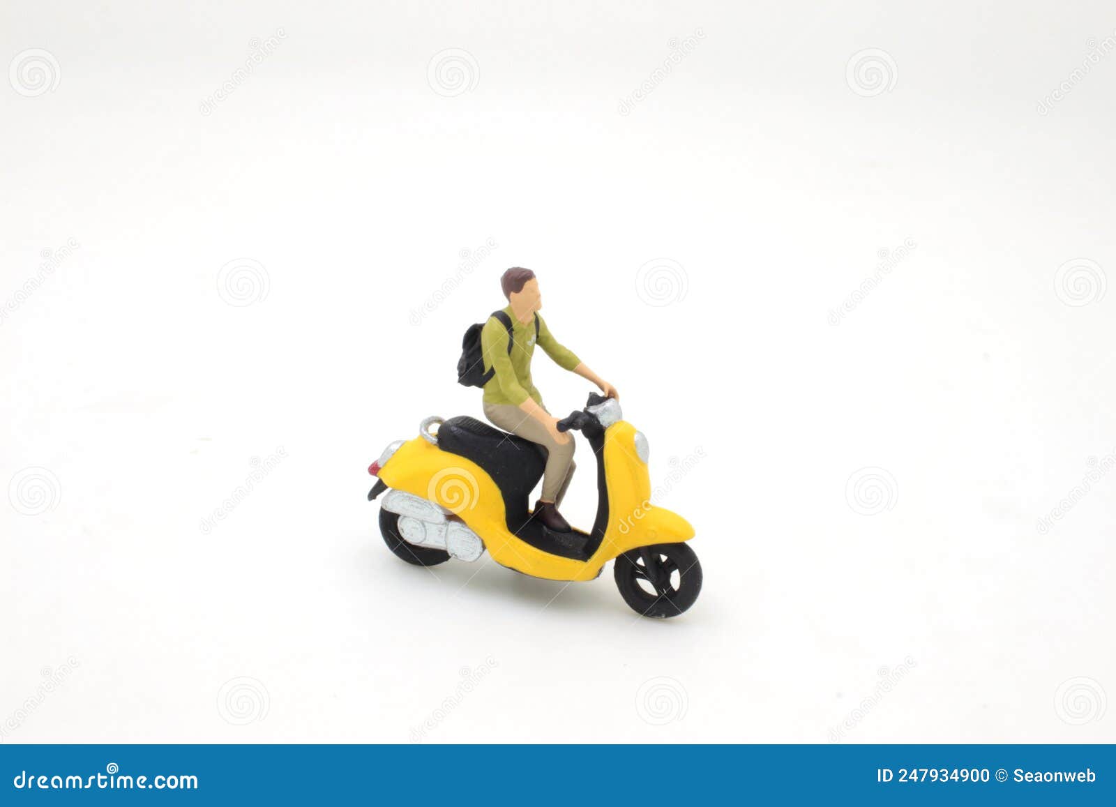 A Mini of Figure Ride the Motorcycle Stock Photo - Image of bike, speed ...