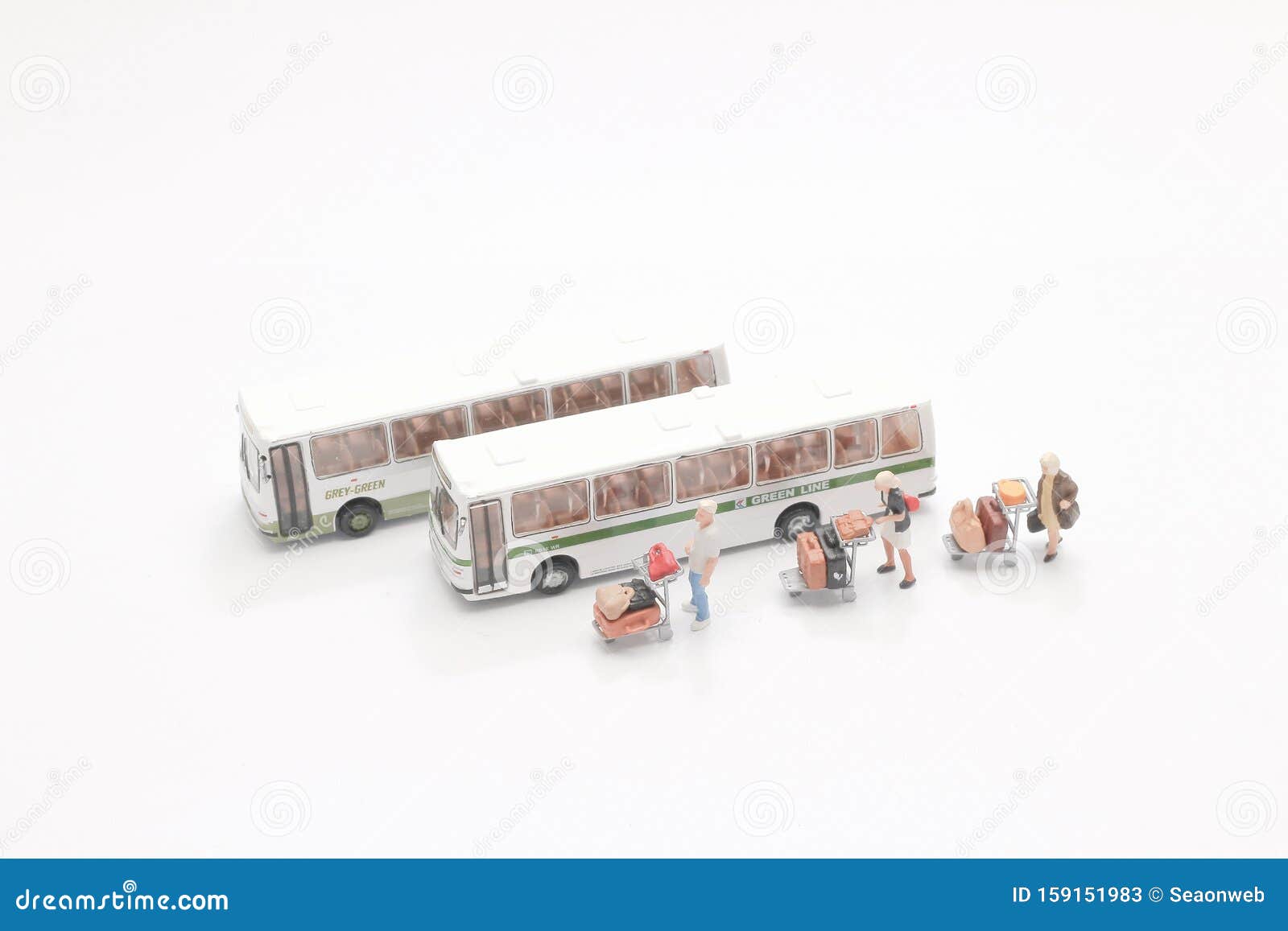 A Mini of Figure Waiting a Bus Stock Image - Image of carefree, future ...