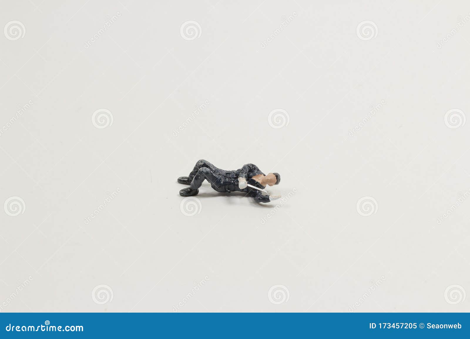 A Mini Figure of Worker are Working Stock Image - Image of repair ...