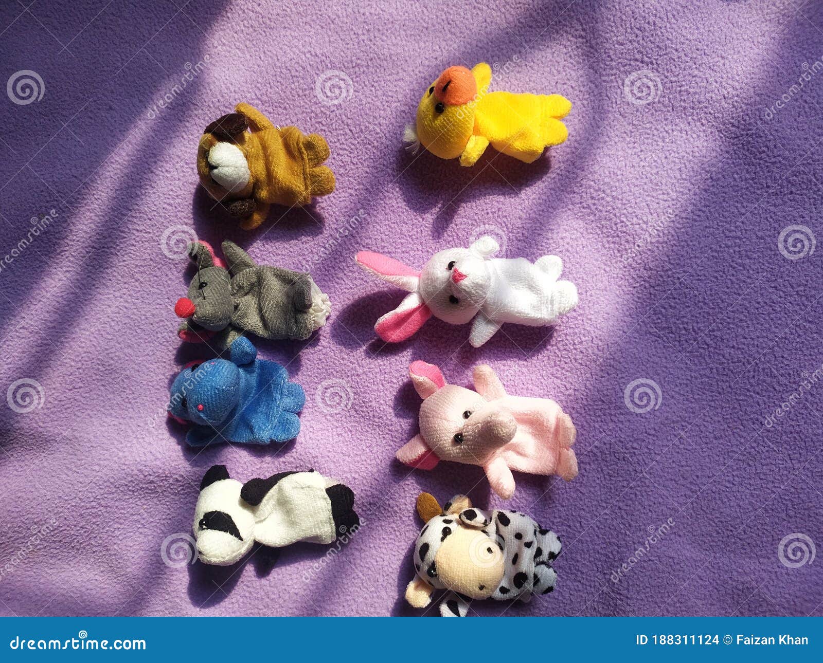 Mini finger animal puppets stock photo. Image of plush - 188311124