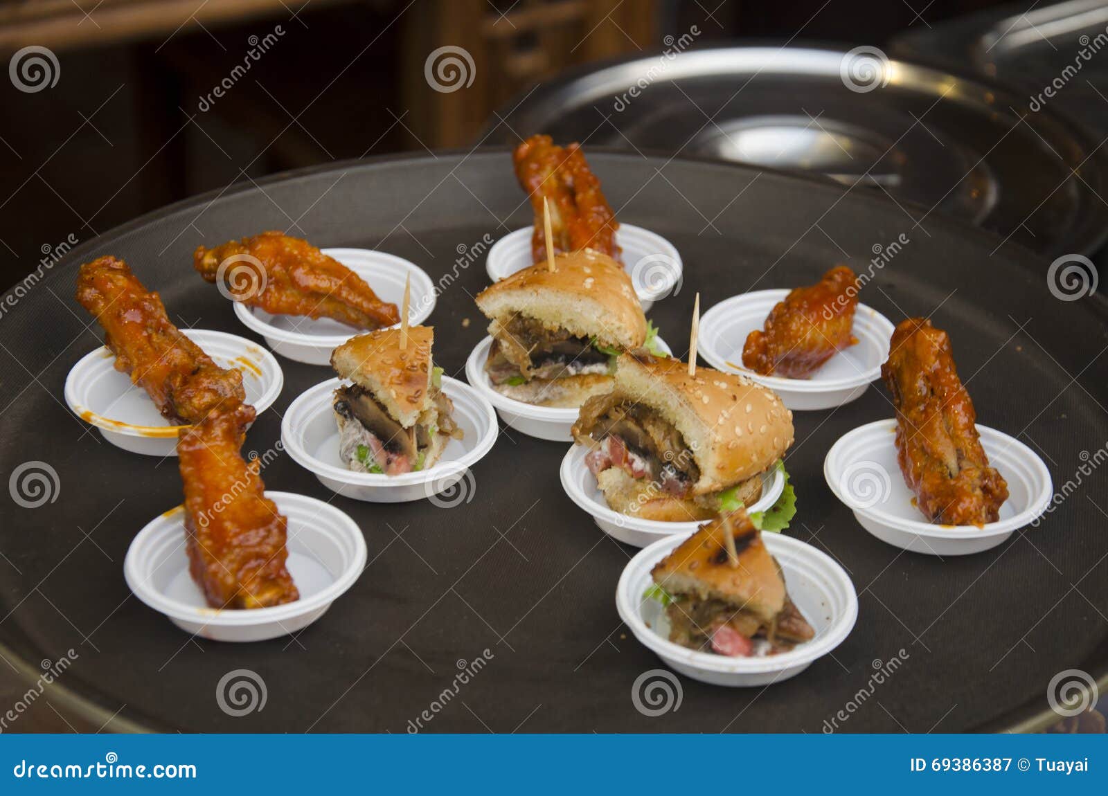 Mini food cocktail stock image. Image of mini, restaurant - 69386387