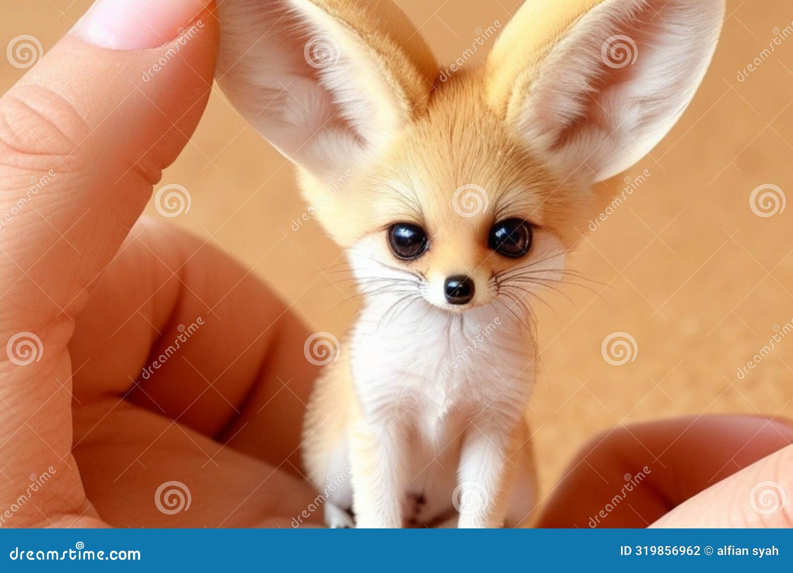 A Mini Fox with Its Sharp Hearing Stock Photo - Image of sharp, mini ...