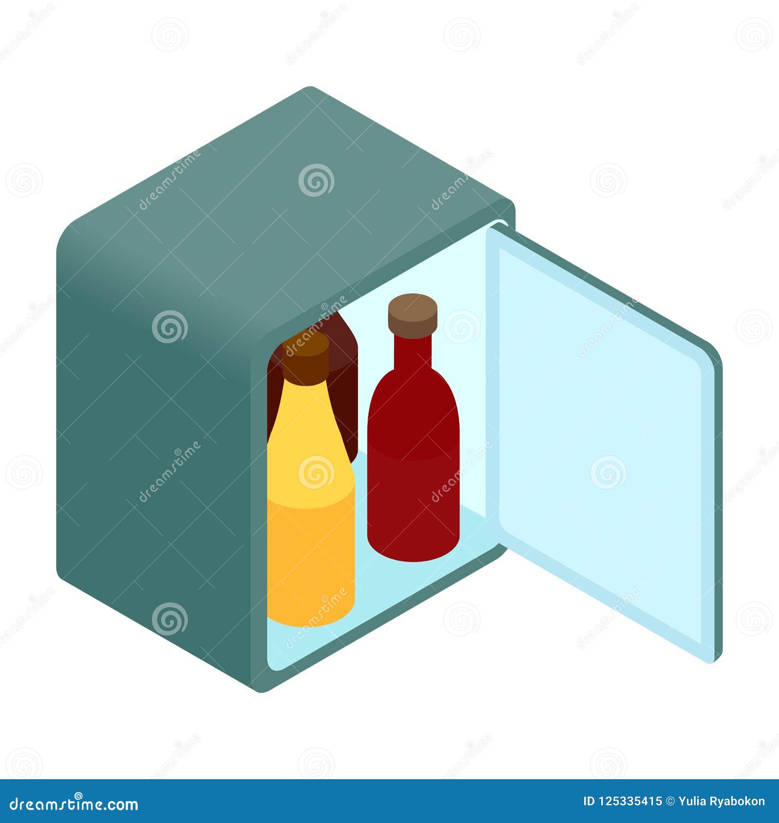 Mini Fridge Icon On White Background. Hotel Mini Fridge Sign. Mini ...