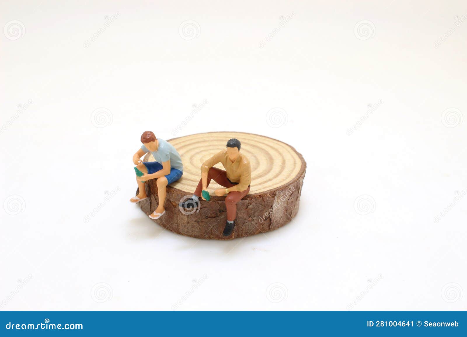 The Mini of Fun Figure Drink the Bottle of Beer Stock Image - Image of ...